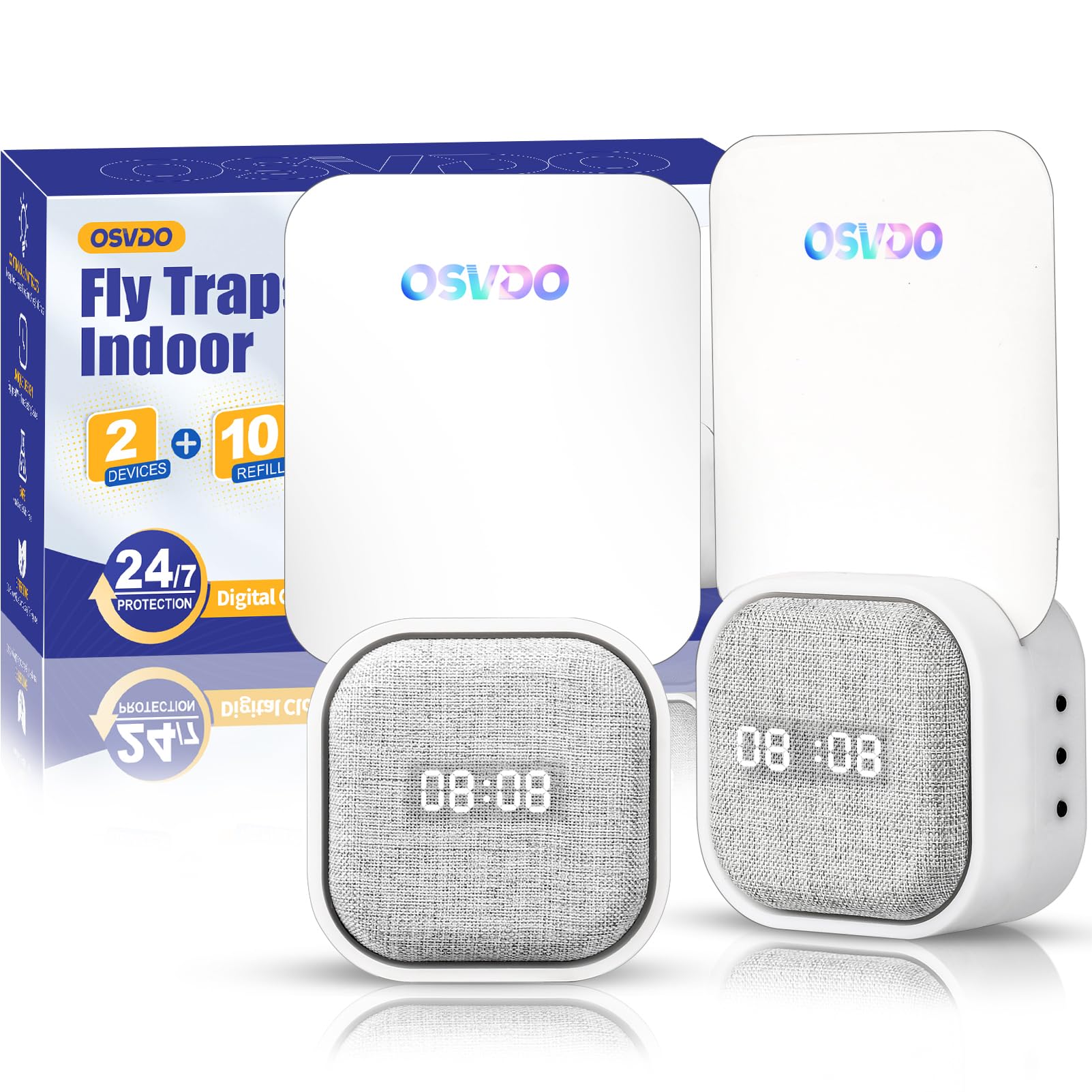 Amazon.com : OSVDO Fruit Fly Trap for Kitchen, Gnat Trap Indoor for ...