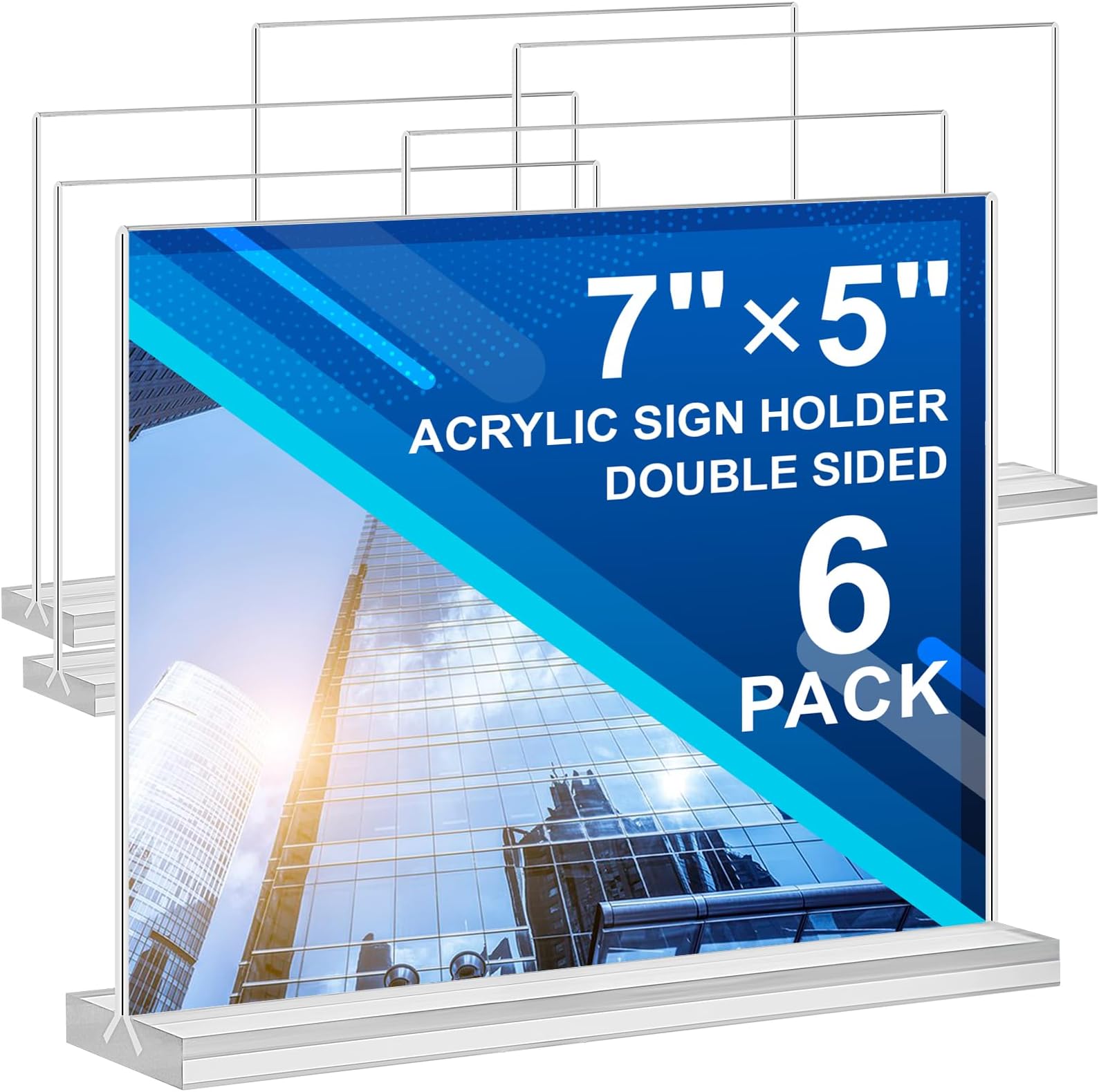 Amazon.com : 12 Pack Acrylic Sign Stand Trade Show Booth Sign Display ...