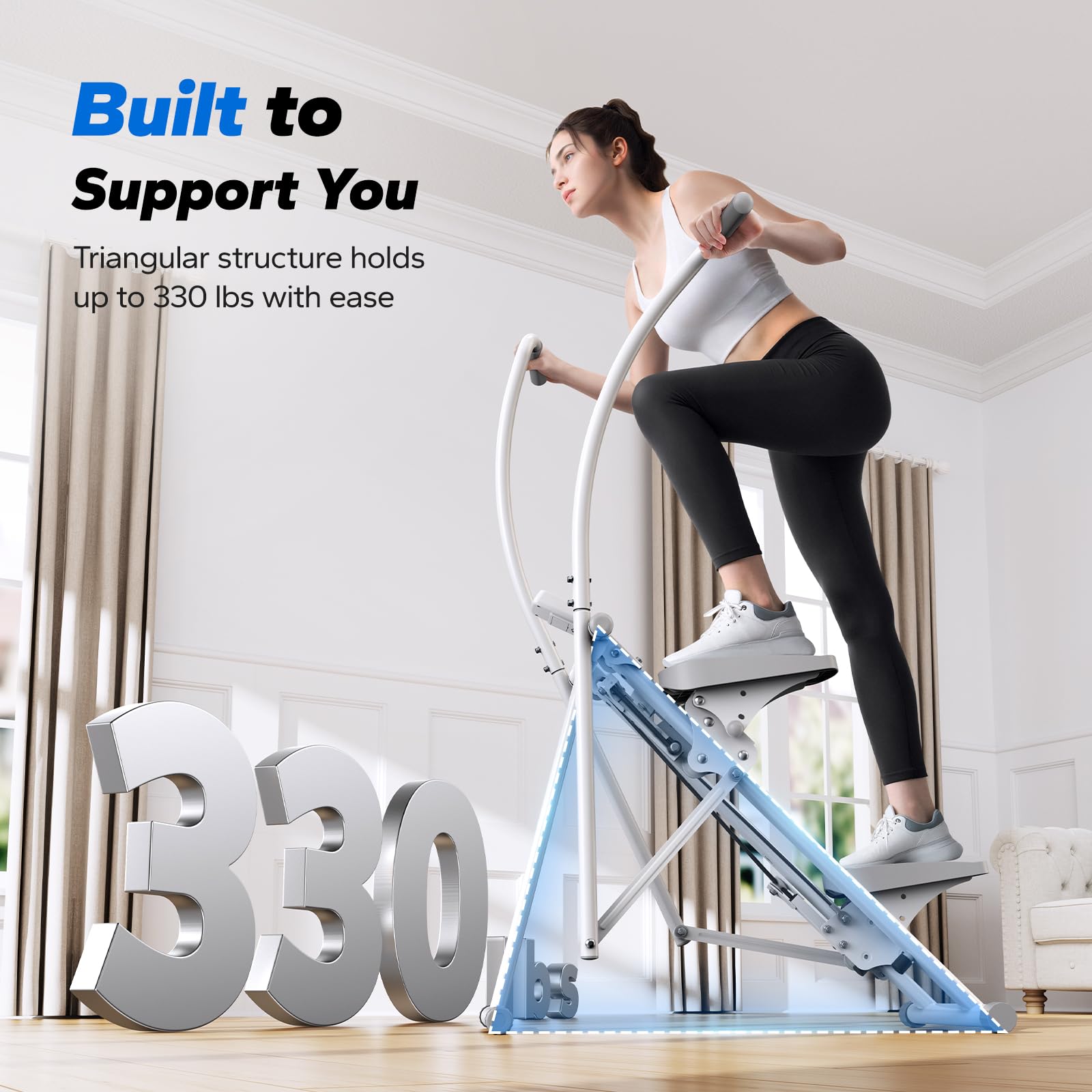 Snapklik.com : MERACH Stair Stepper, Hands & Feet Synchronized Stair ...
