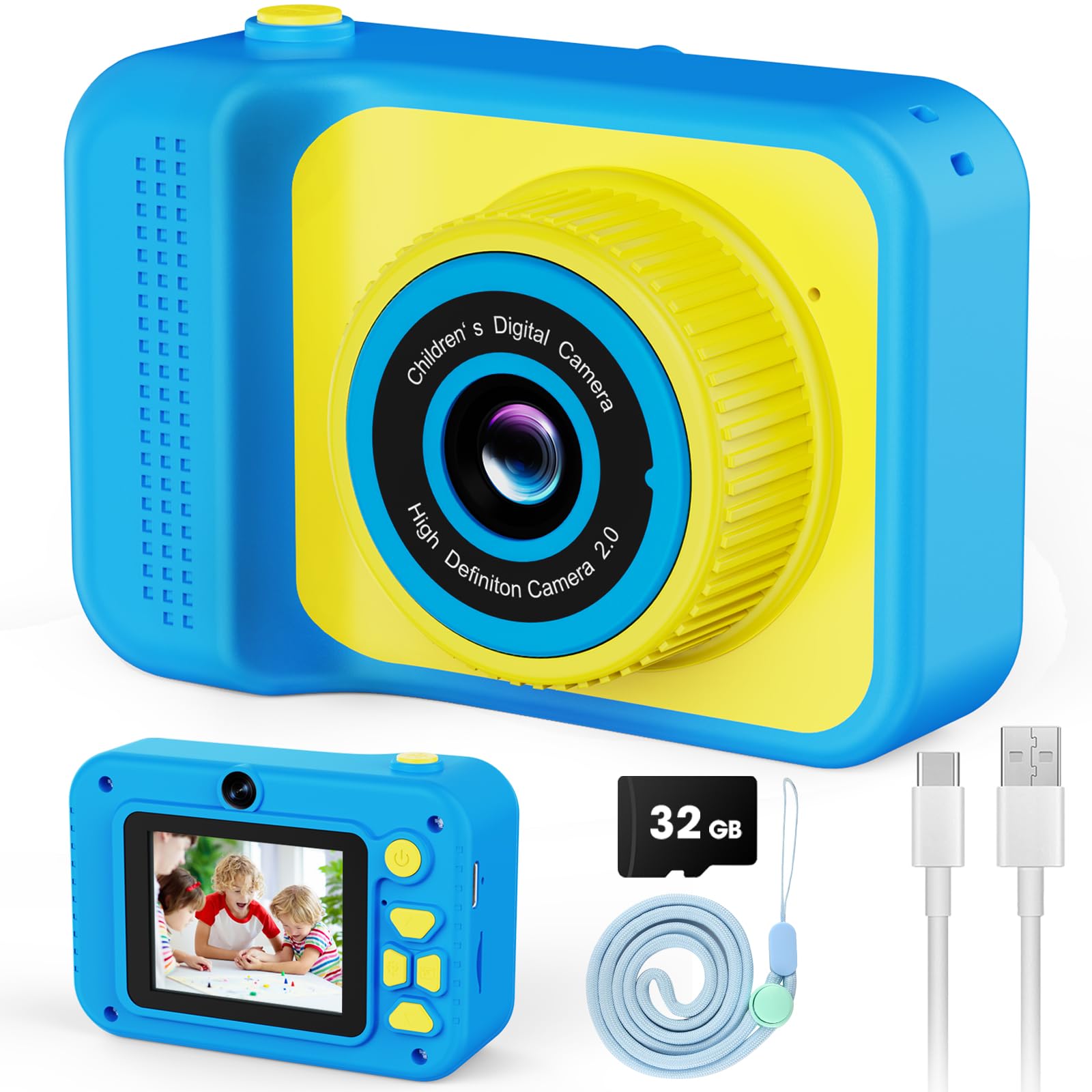 Amazon.com: Kids Camera Toy for Age 3-8 Boys Girls, Birthday for ...