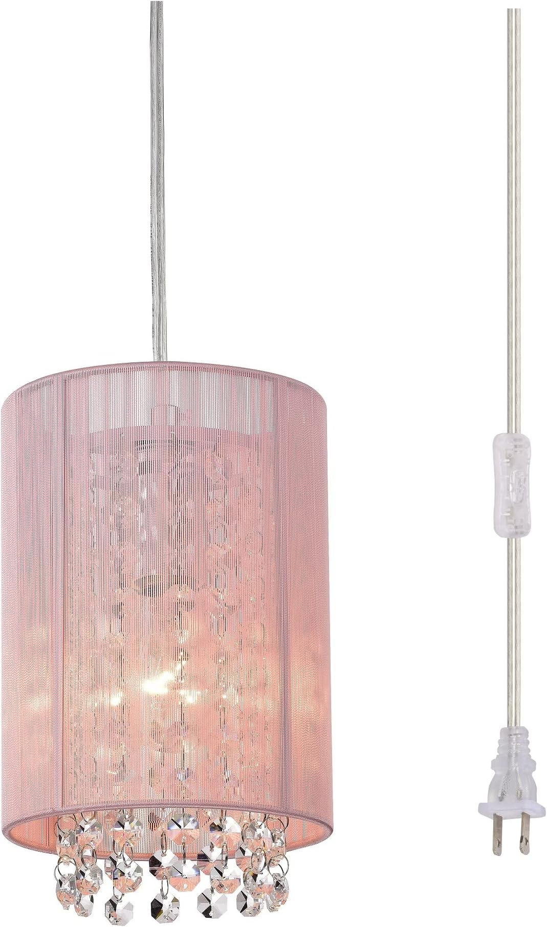 JLOWCO Plug in Pendant Lighting,Hanging Lamps That Plug Into Wall ...
