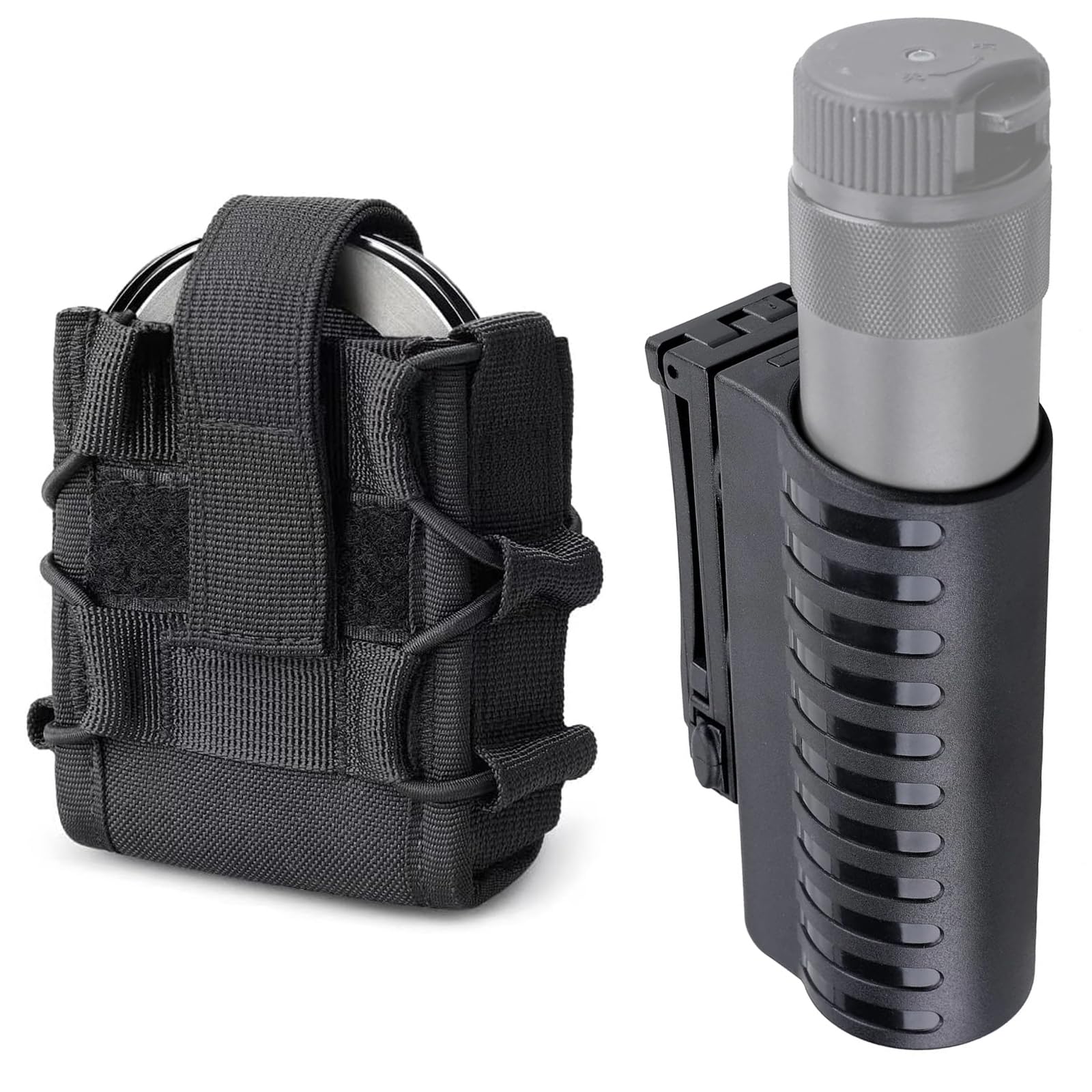 Amazon.com : LIVANS Molle Handcuff Holster with Pepper Spray Holster ...