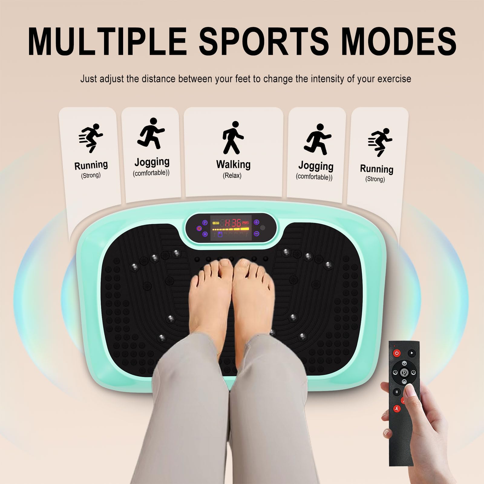 Snapklik.com : Vibration Plate Exercise Machine, Power Vibrate Fitness ...