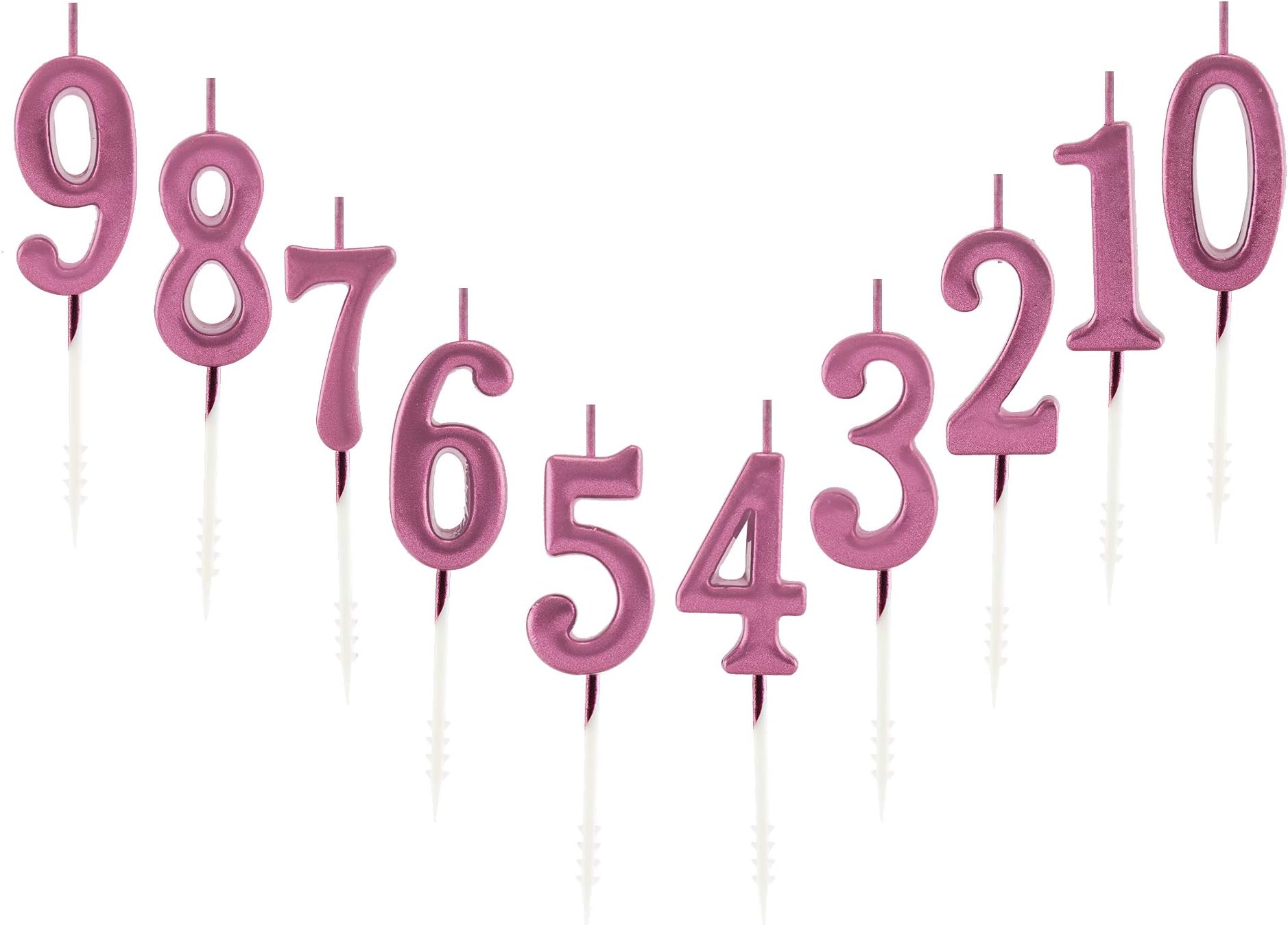 Amazon.com: 38th & 83rd Birthday Candles for Cake, Gold Number 38 83 3D ...