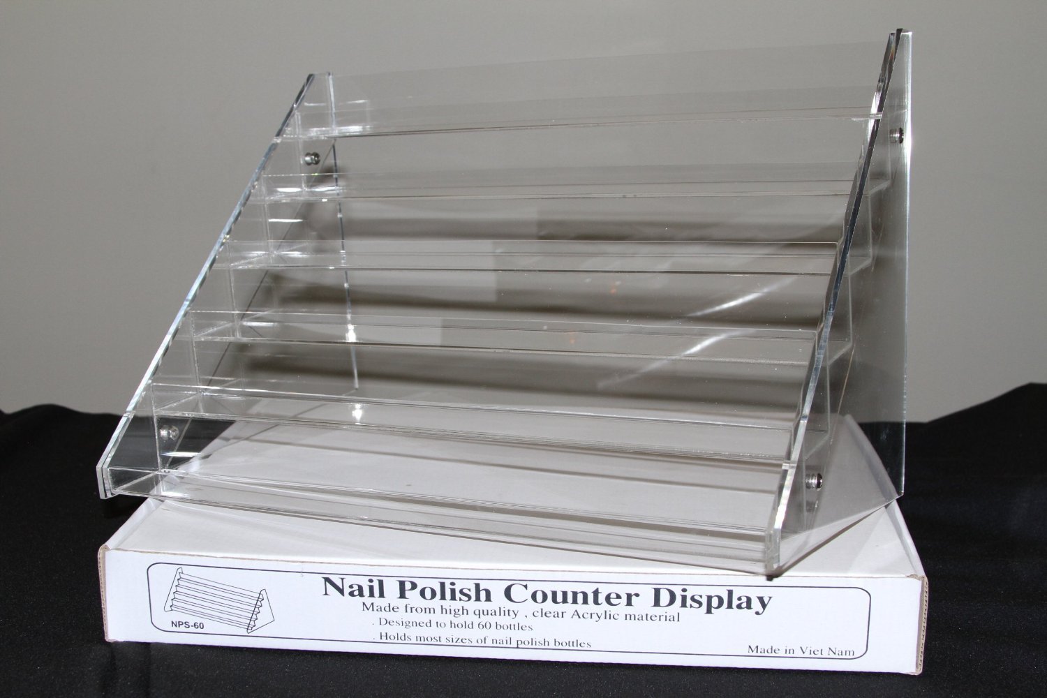 Amazon.com: 10 Pieces of Nail Polish Table Rack Display (Hold Up To 60 ...