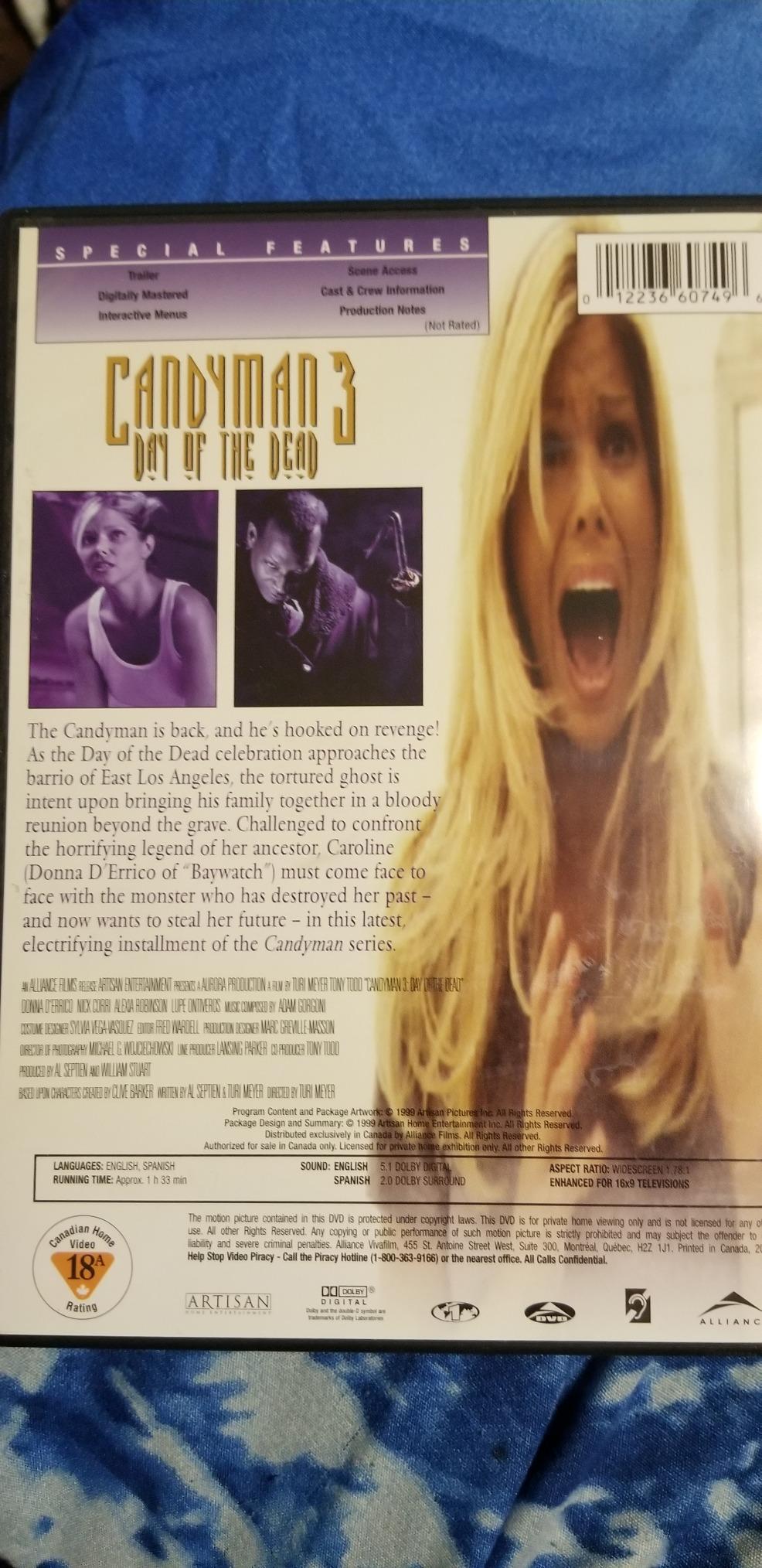 Amazon.com: Candyman 3: Day of the Dead : Todd, D'errico: Movies & TV