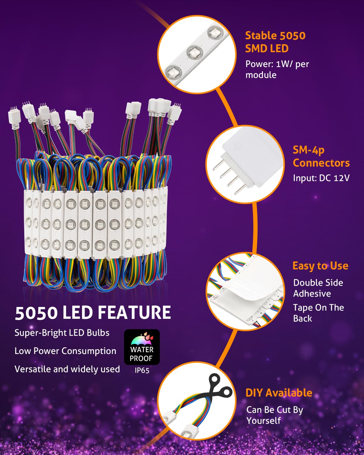 Snapklik.com : 80FT LED Lights For Store Front Window LED Lights For ...