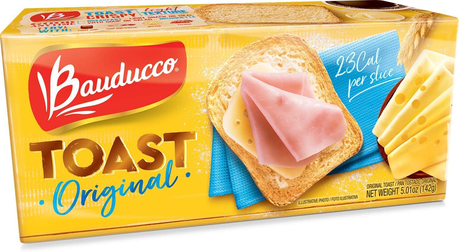 Amazon.com: Bauducco Original Toast - Delicious, Light & Crispy Toasted ...