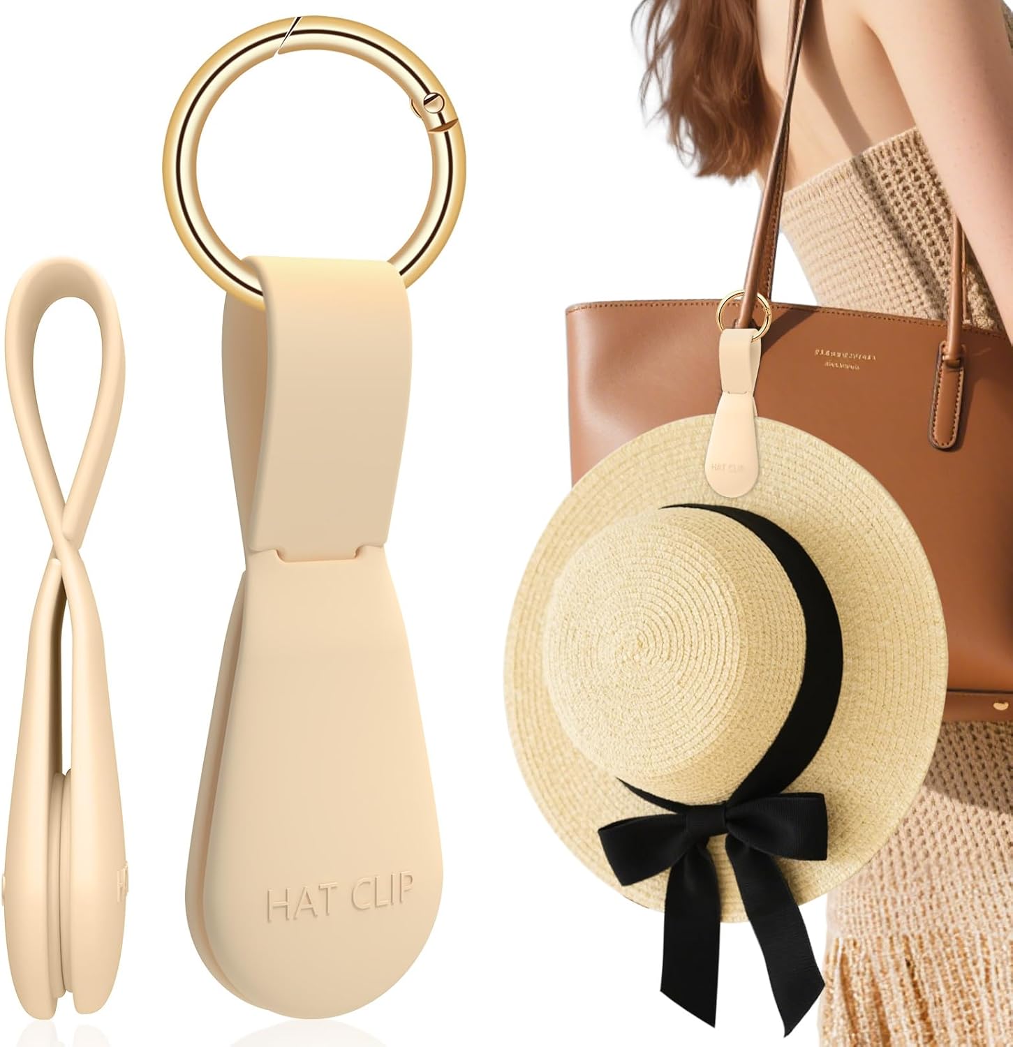 Amazon.com: Fikoksol Magnetic Hat Clip 1-Pack - The Light Khaki Hat ...