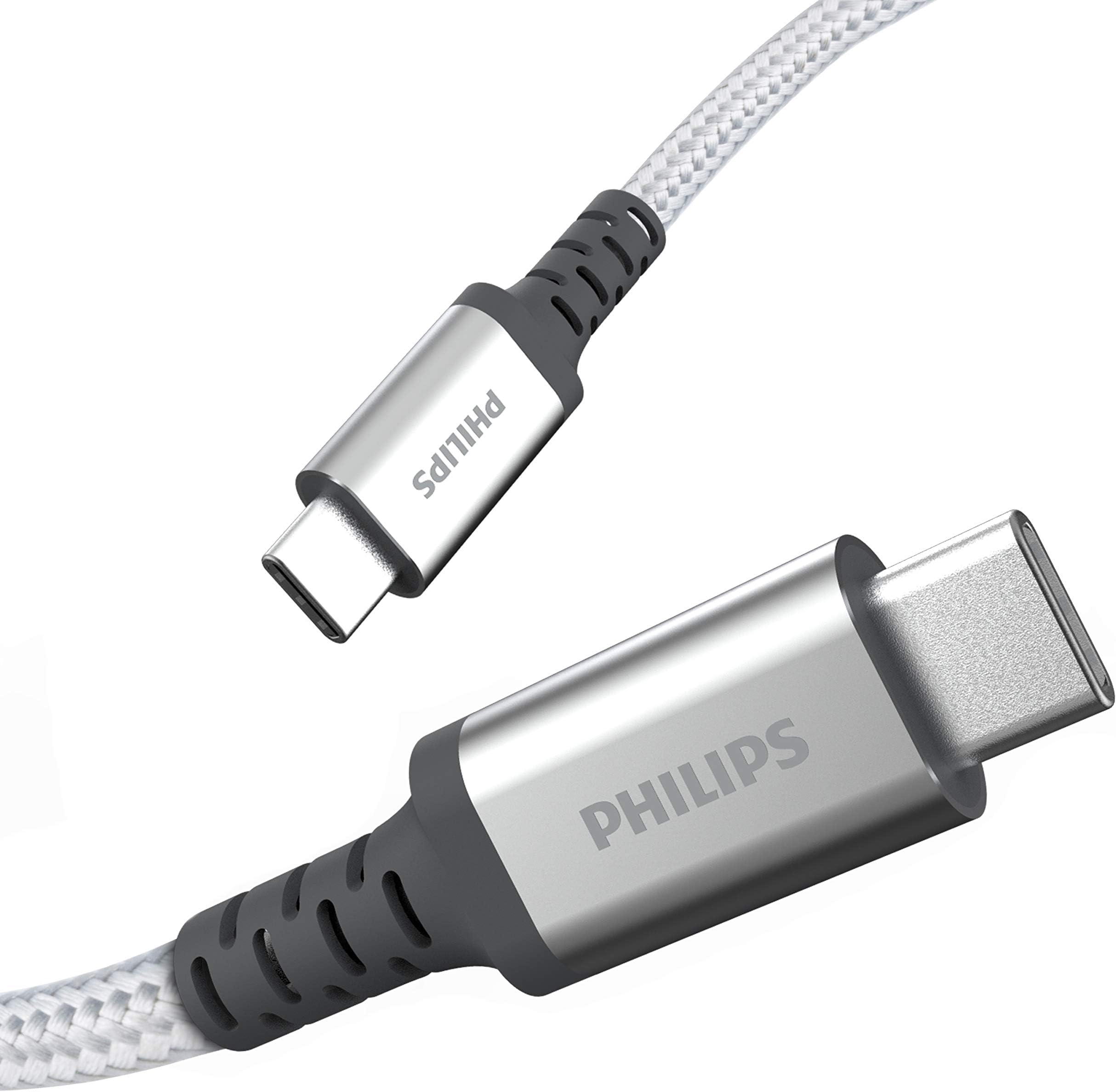 Amazon.com: PHILIPS USB-C to USB-C Charging Cable, 6 Ft Long Cord, 60W ...