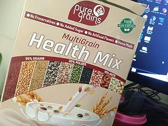 Puregrains Multigrain Health mix powder 400 Grams - Home made,15% nuts ...
