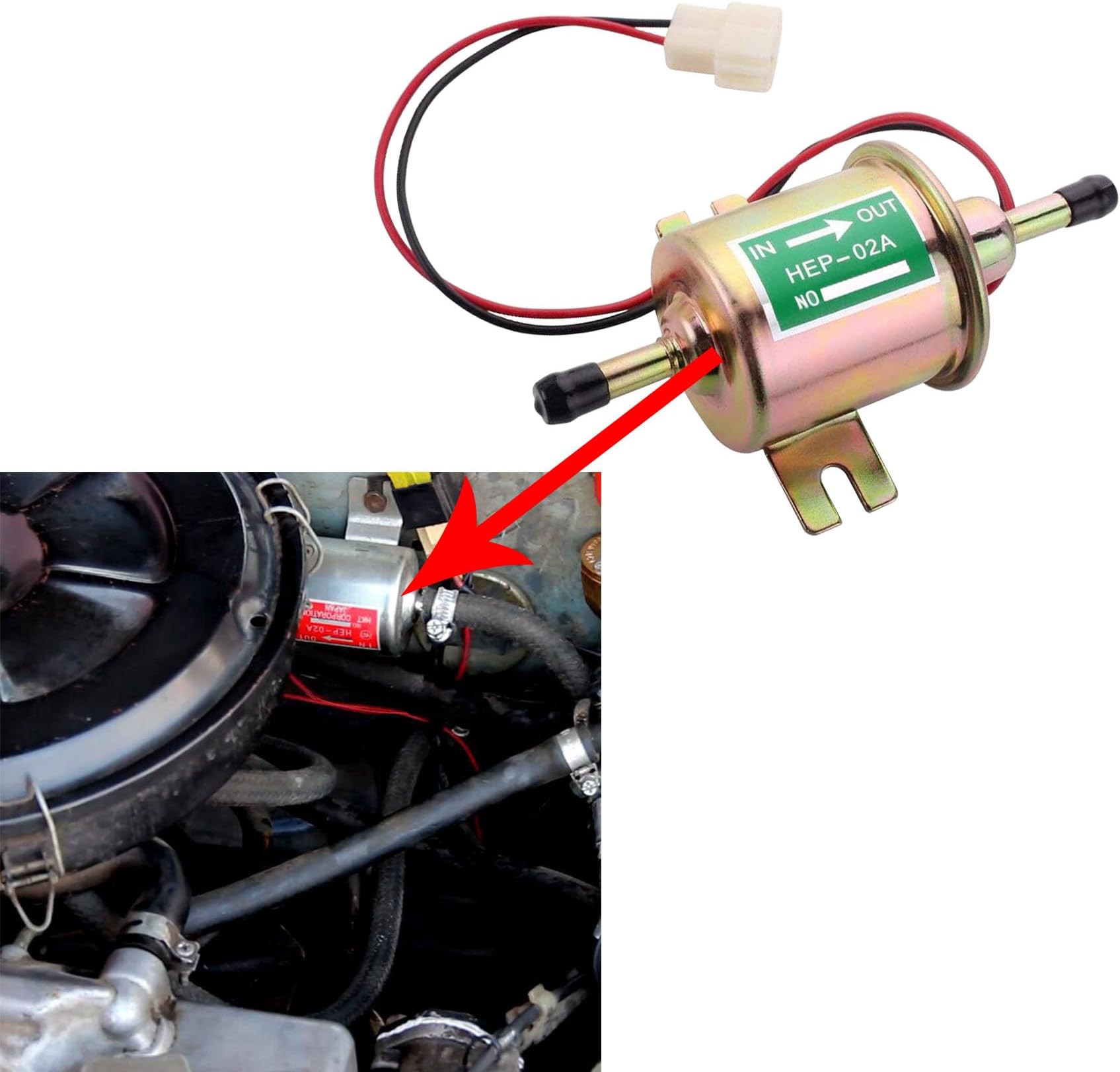 Amazon.com: HAOBO Electric Fuel Pump 12V, Automotive Replacement ...