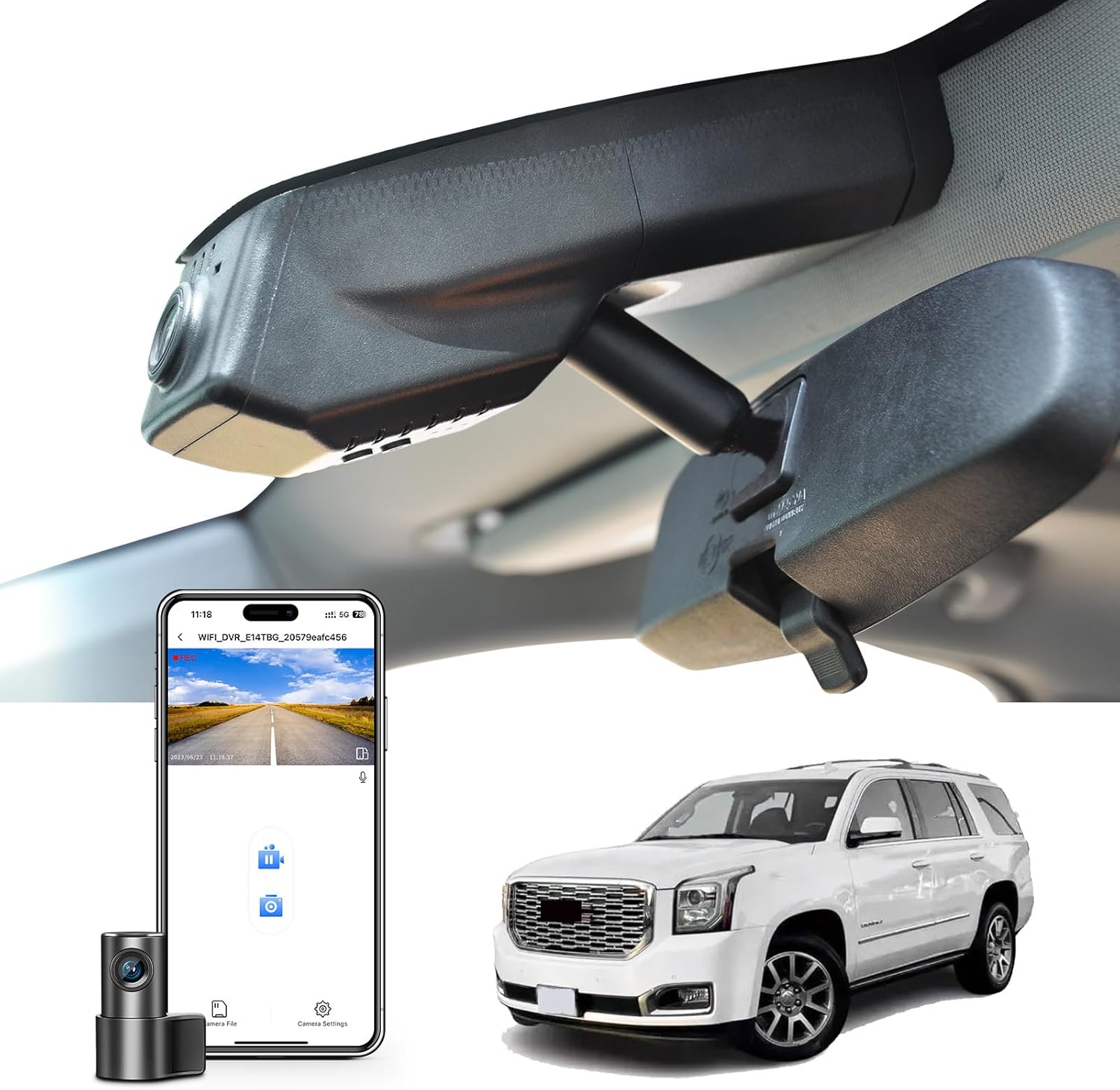 Amazon.com: Mangoal Front 4K & Rear 1080P Dash Cam Custom fit for GMC ...
