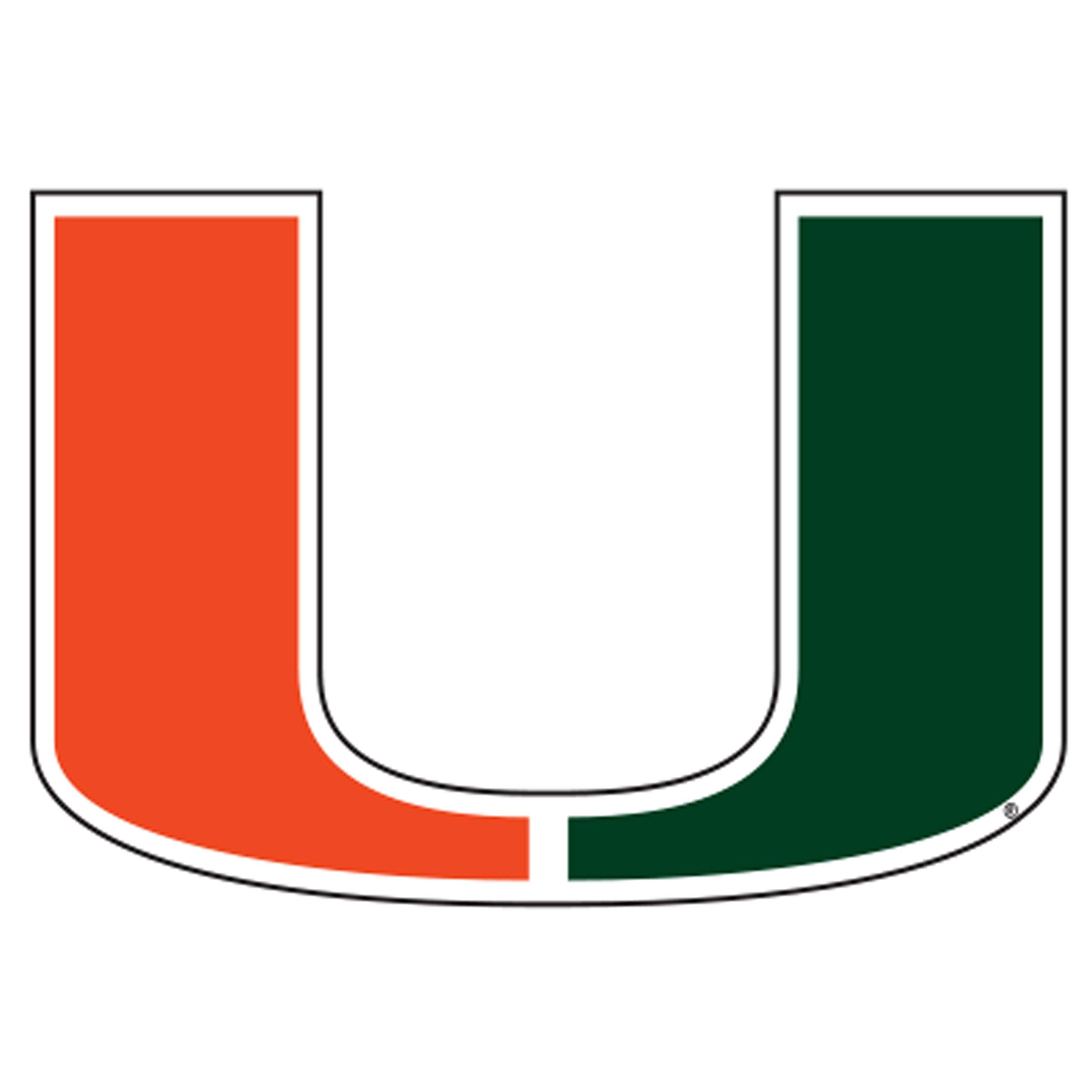 Amazon.com: Miami Hurricanes Extra Large 18" Logo Decal : Sports & Outdoors