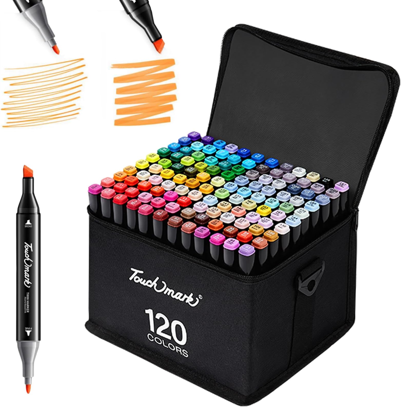 168 Colors Dual Tips Alcohol Markers, Art Markers Pens with Pen Holder ...