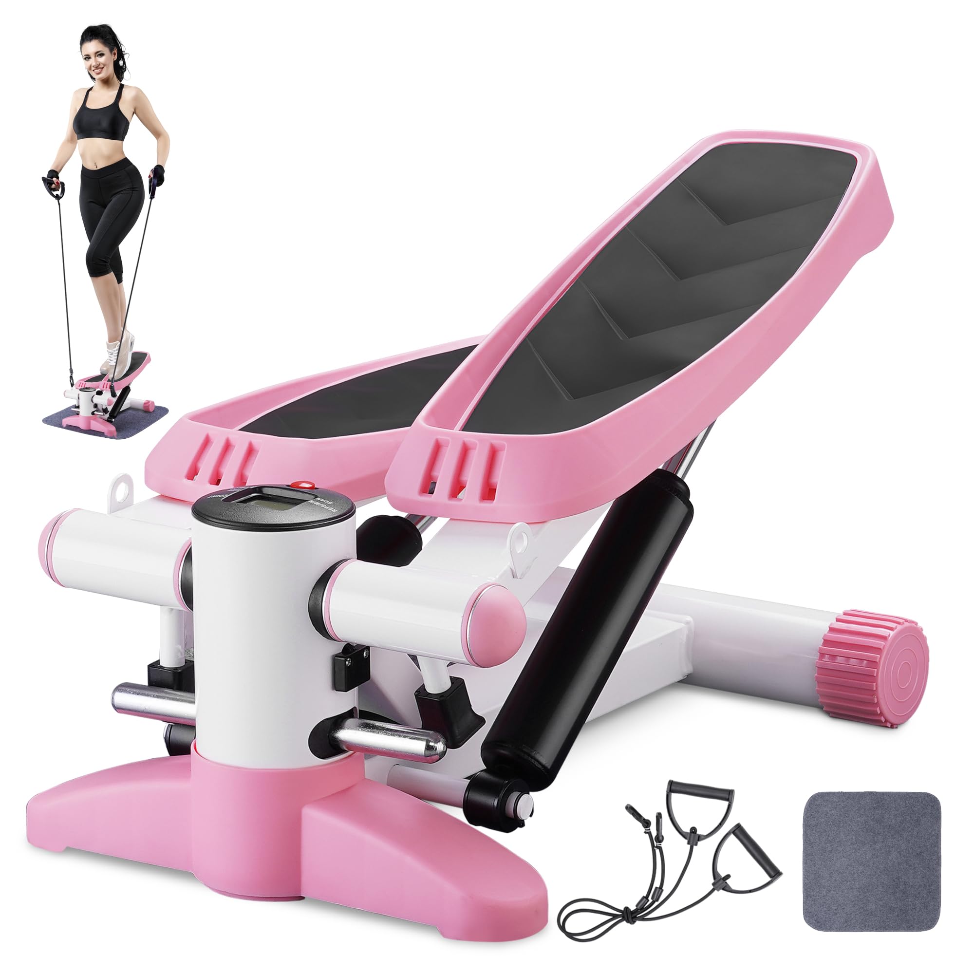 Amazon.com : HYD-Parts Mini Stepper, Stair Stepper with Resistance Band ...