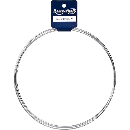 Amazon.com: Realeather Crafts Zinc Metal Rings, 5-Inch, 4-Pack, Silver