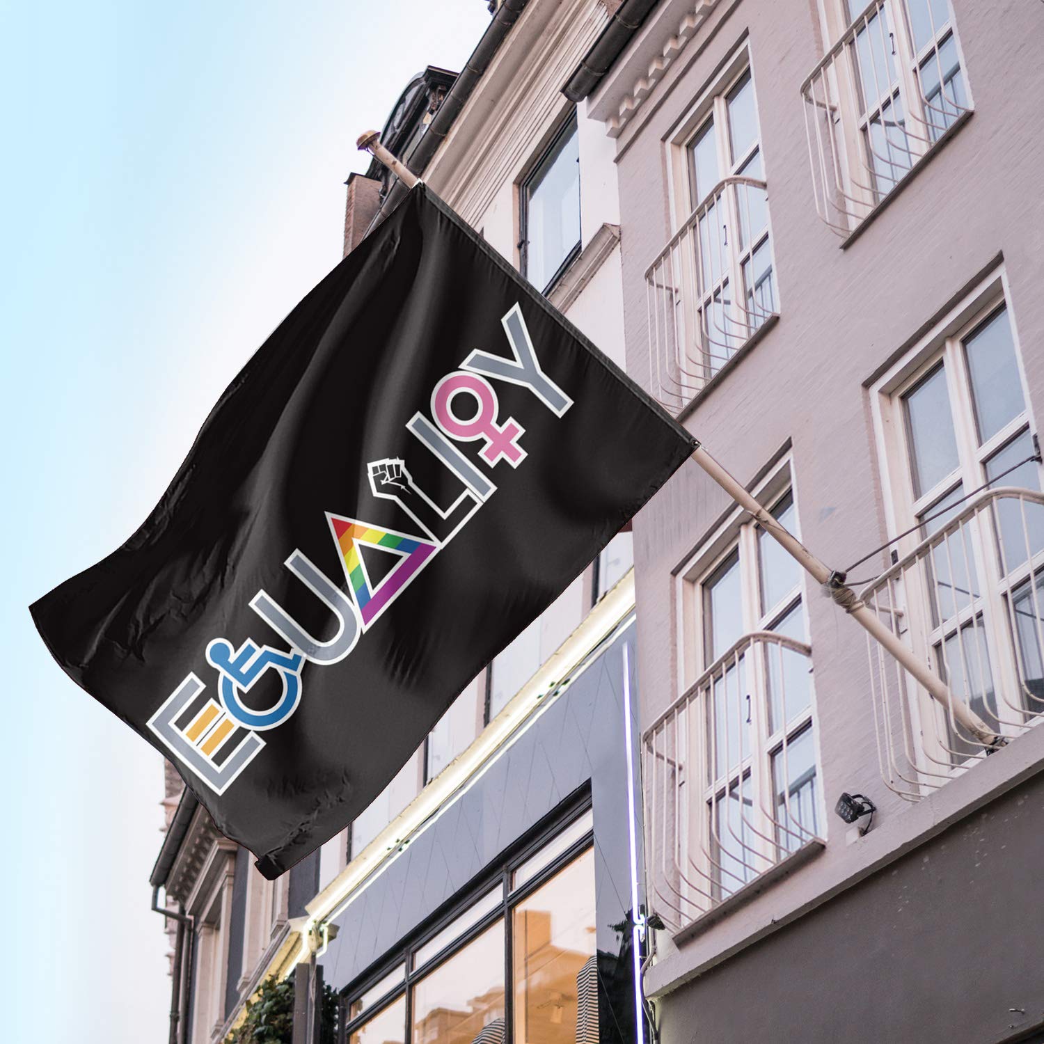 Snapklik.com : Equality Banner Flag Black Lives Matter & Love Is Love ...