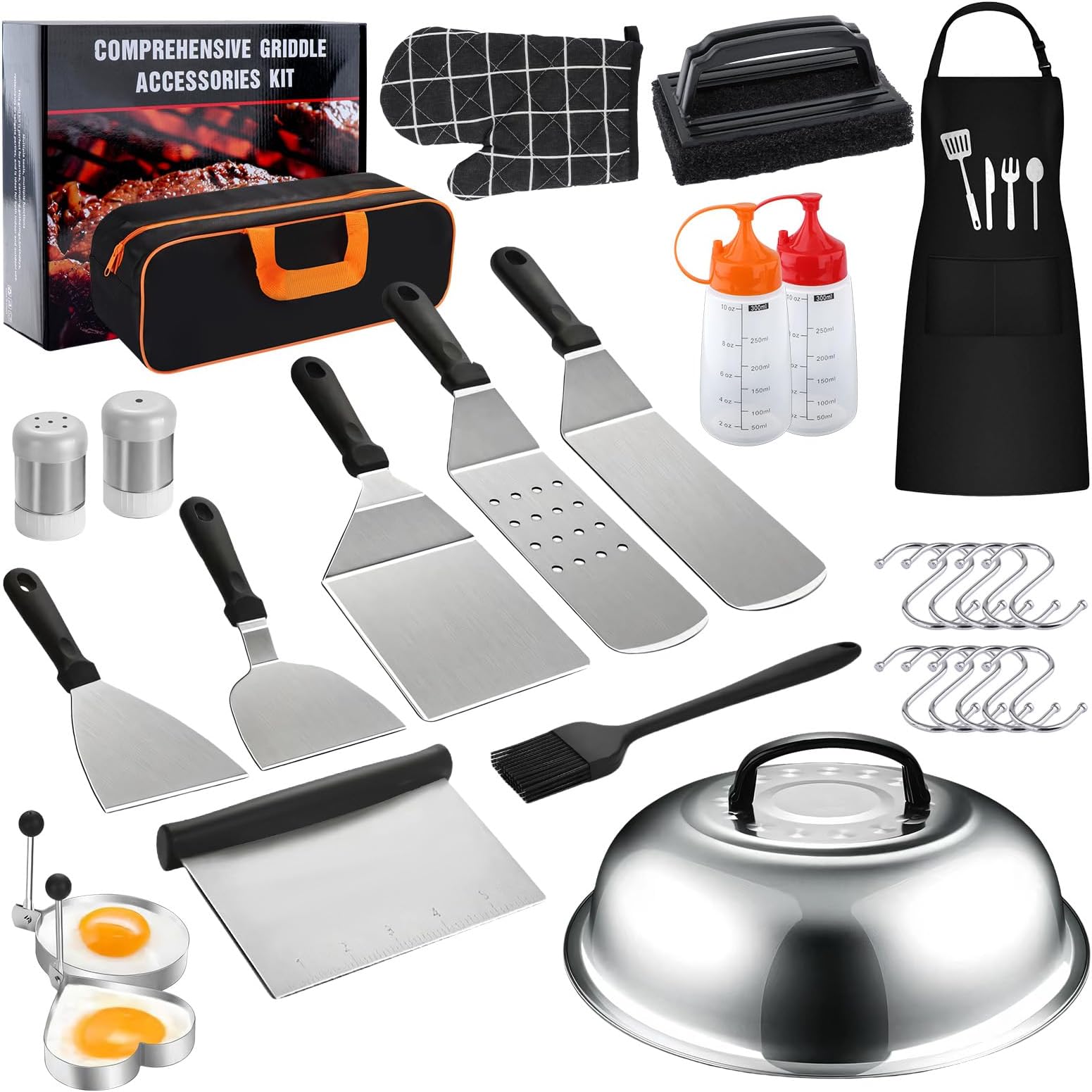 Amazon.com: Blackstone 25 Piece Griddle Tool Kit Gift Set for Outdoor ...