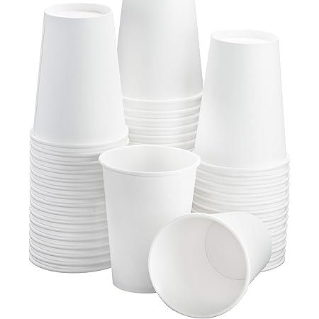 Amazon.com: Restaurant Grade 12 Oz White Paper Coffee Cups 200 Pack By ...