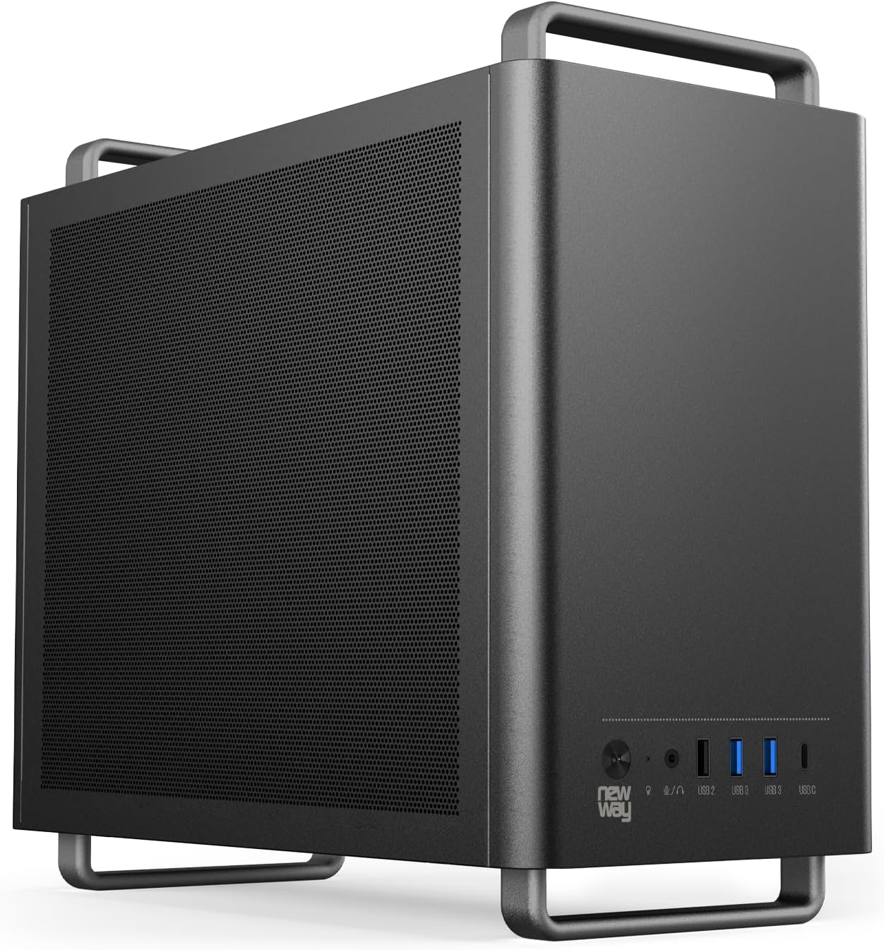 NEWWAY - 2025 Neu - NC1 PC-Gehäuse Mini Tower tragbar – kompatibel mit Mini-ITX,ITX,Micro-ATX ...