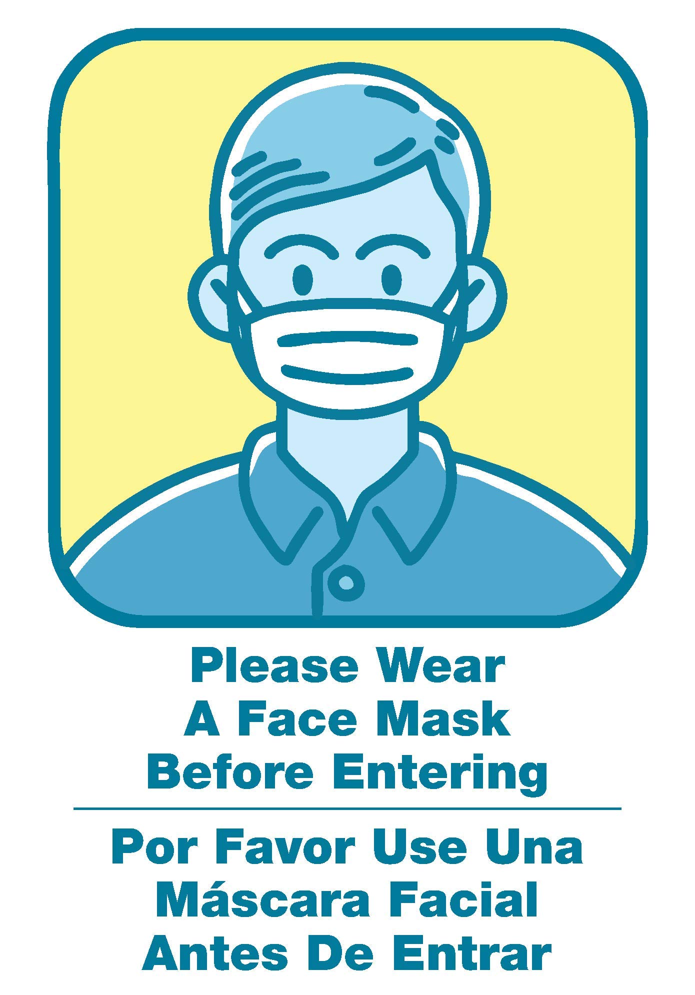 Please Wear A Mask Sign Please Wear A Face Mask | Desertcart Australia