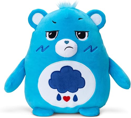 Amazon.com: Care Bears Squishy 10" Plush Grumpy Bear - Blue, Soft ...