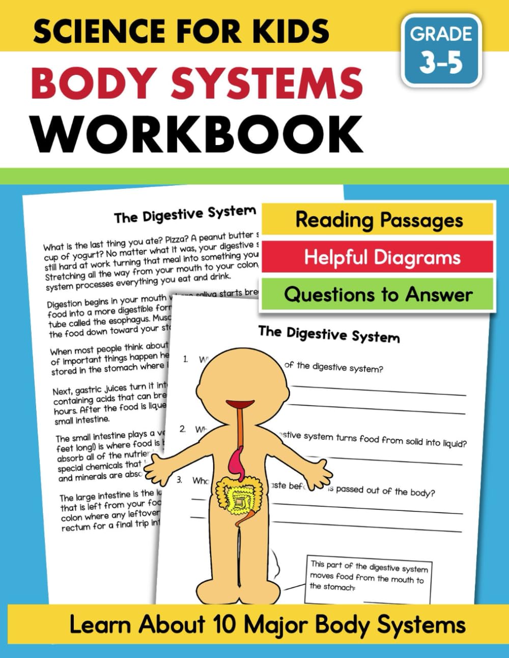 Amazon.com: Human Body Systems Workbook Grades 3 to 5: Science Anatomy ...
