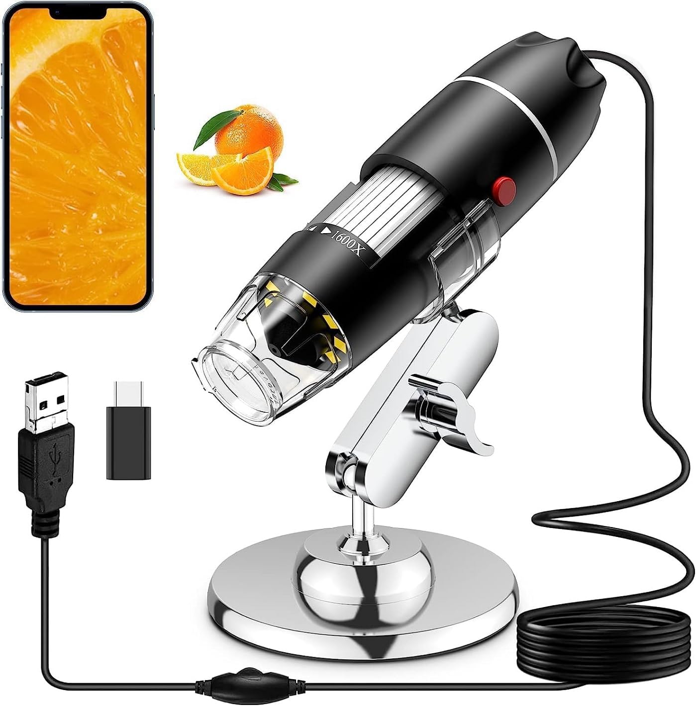 YOMYM Microscopio Digital USB,Microscopio Electrónico de Mano Portátil ...