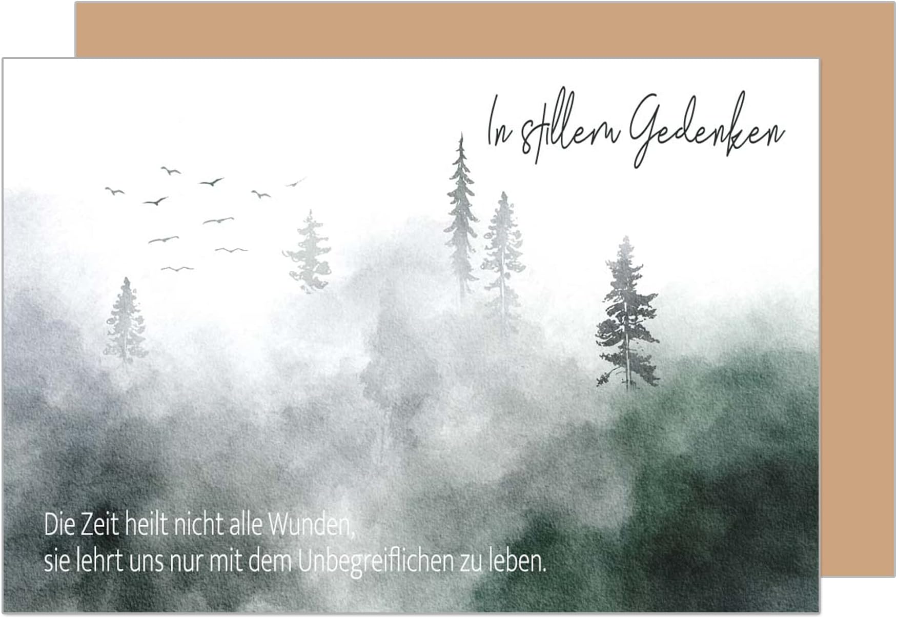 Edition Seidel Premium Trauerkarte mit Umschlag. Beileidskarte Trauer ...