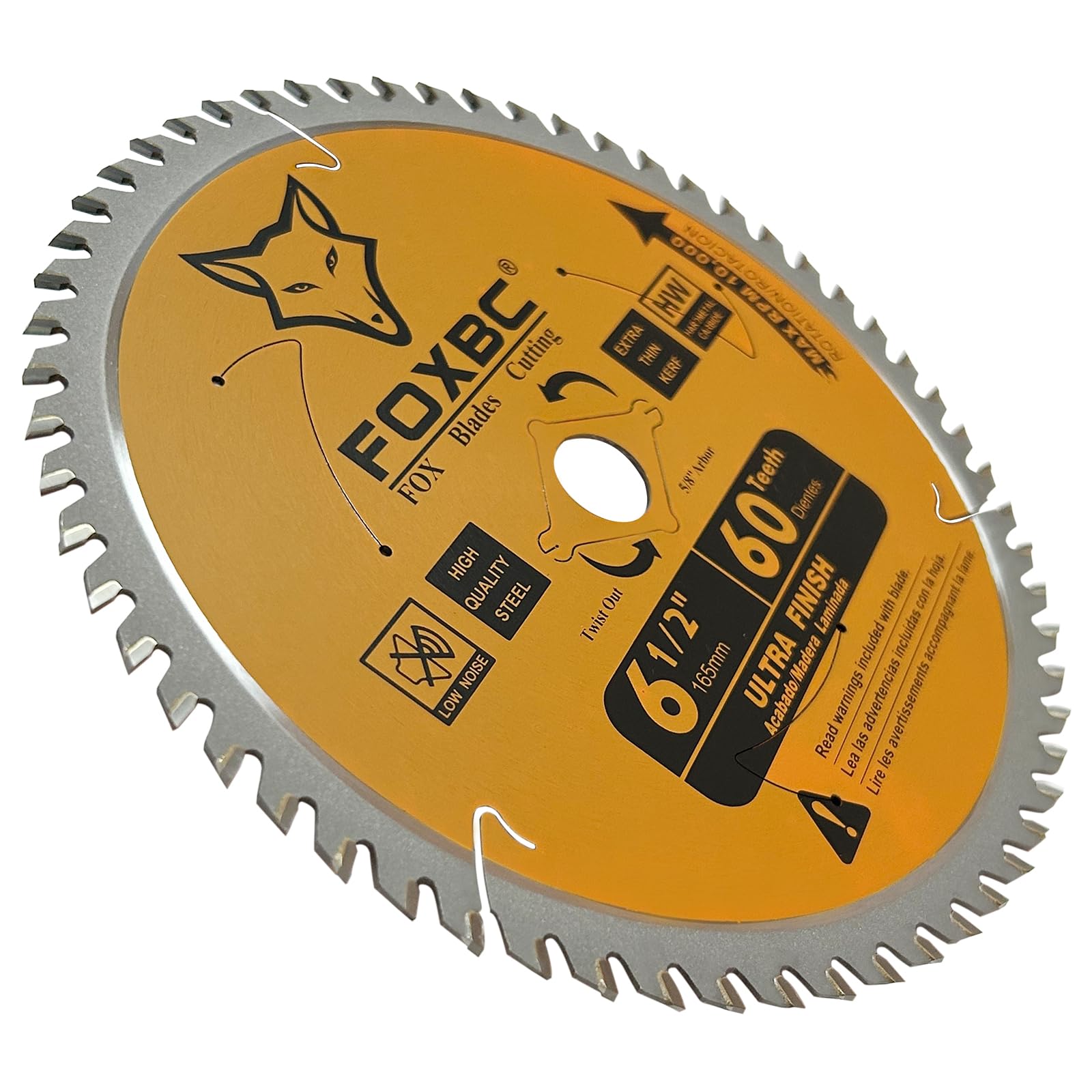 Snapklik.com : FOXBC 6-1/2 Inch Circular Saw Blade Ultra Fine Finish 60 ...