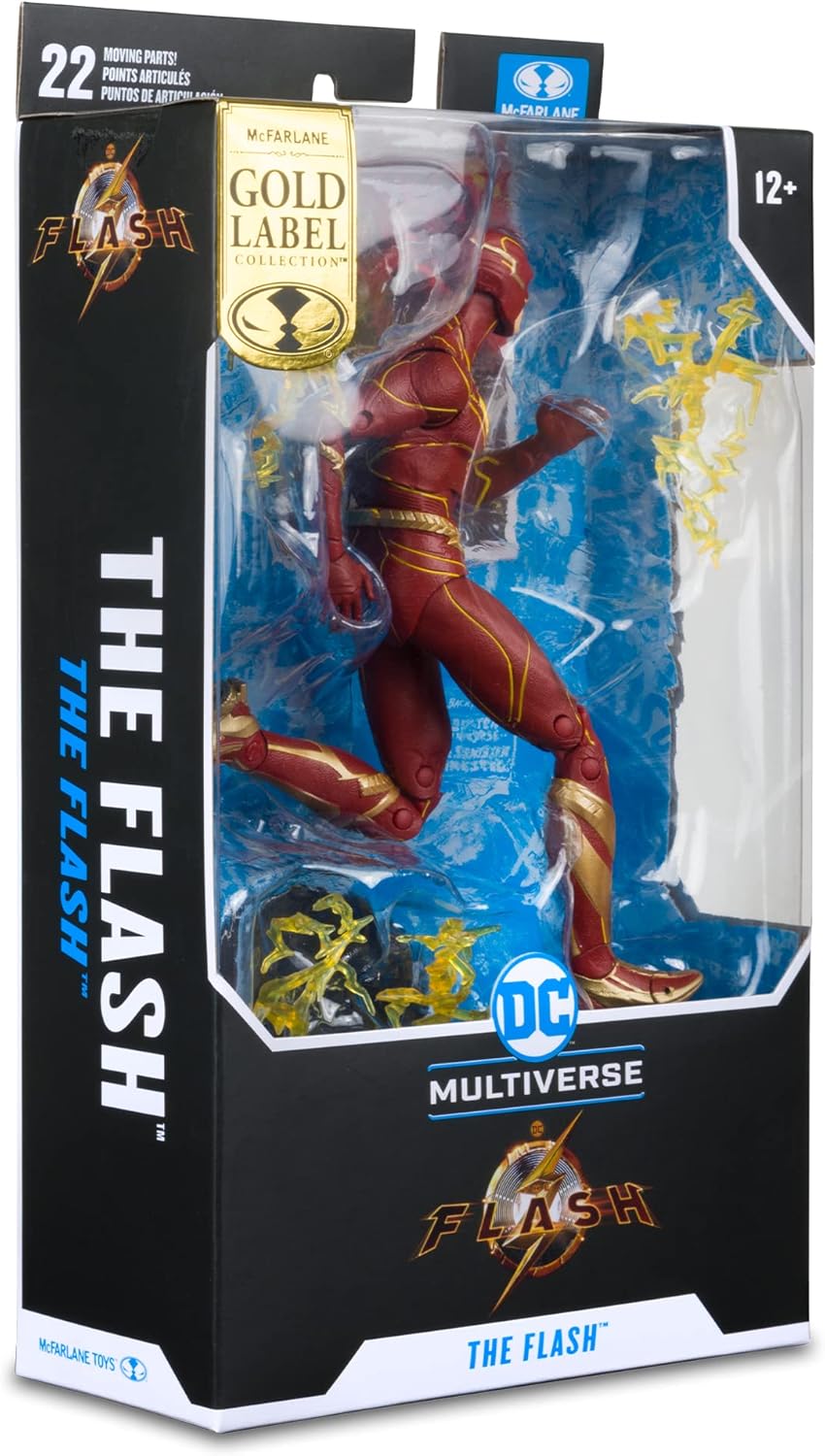 McFarlane Toys The Flash Speed Force Variant (The Flash Movie) 7 Figuras Store Etiqueta de oro ...