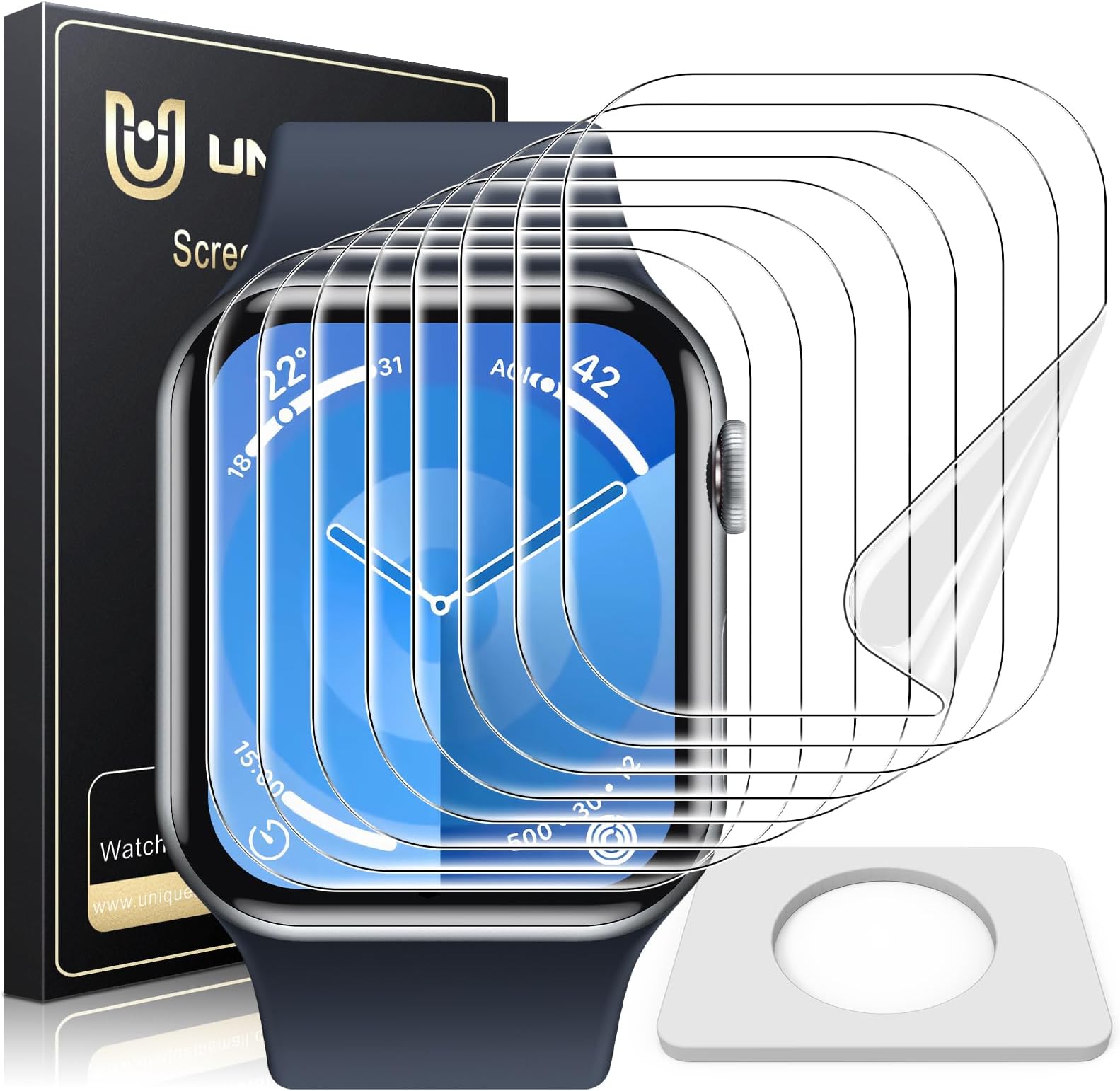 Amazon.com: ZAGG Ultra Clear Film Screen Protector for Apple Watch ...