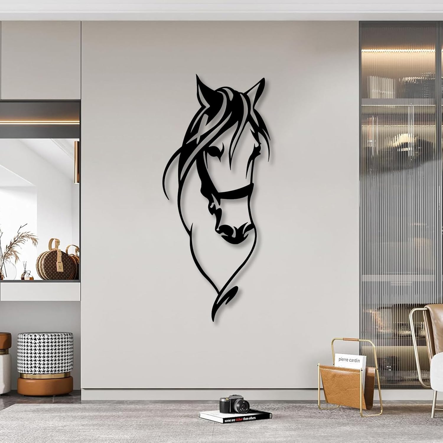 Amazon.com: SZI Horse Head Metal Wall Art - Farmhouse Animal Decor ...