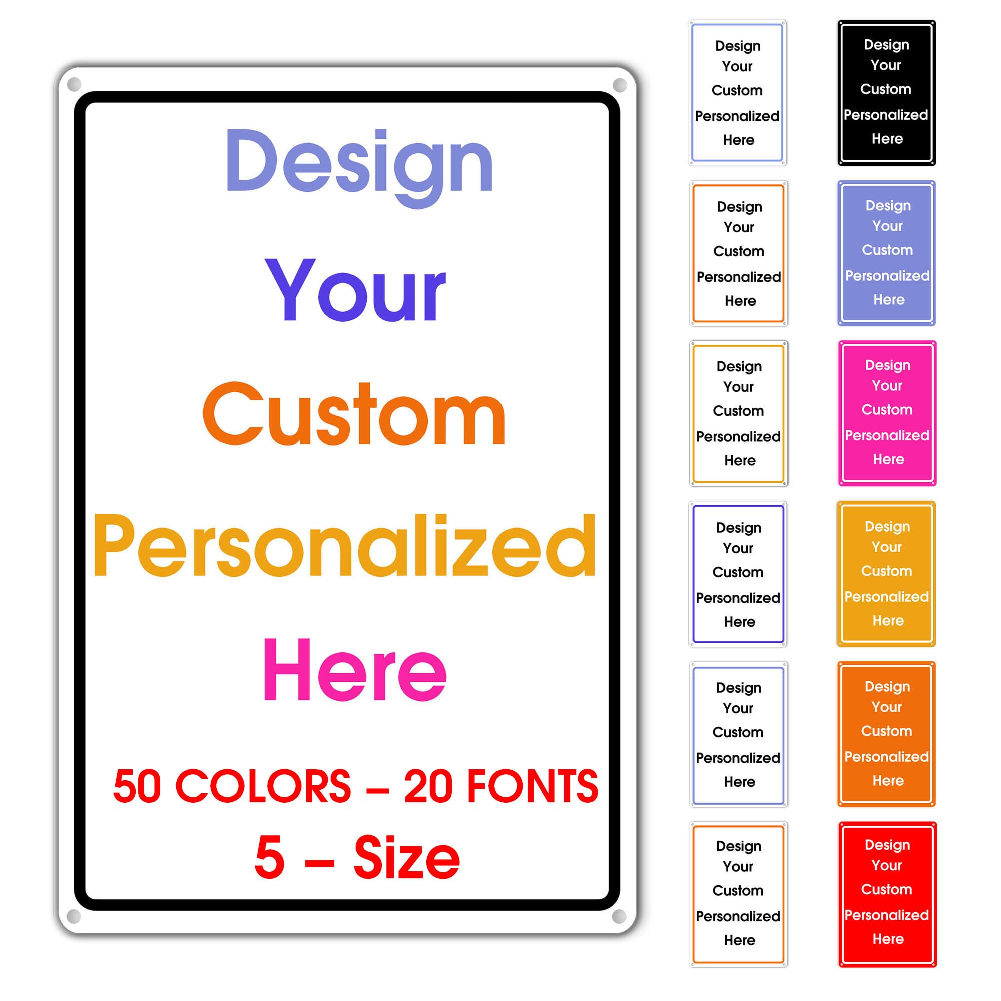 Amazon.com: Custom Signs Outdoor Metal Custom Signs Outdoor Custom ...