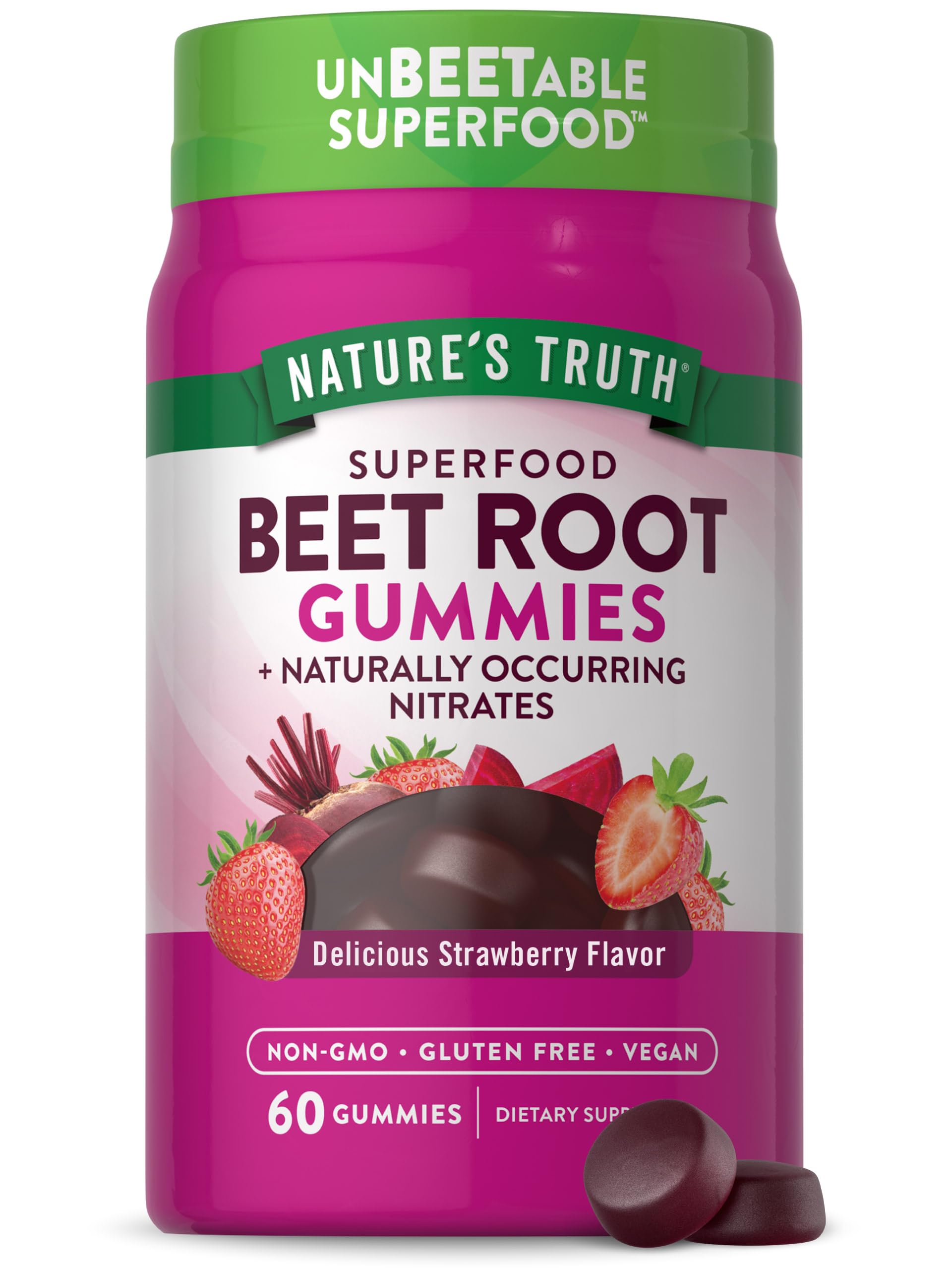 Amazon.com: Nature's Truth Beet Root Gummies | 60 Count | Super Food ...