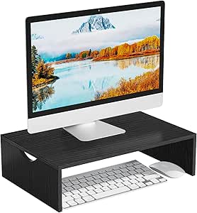 Amazon.com: QZIXB Monitor Stand Riser, TV Screen Riser Desktop Computer ...