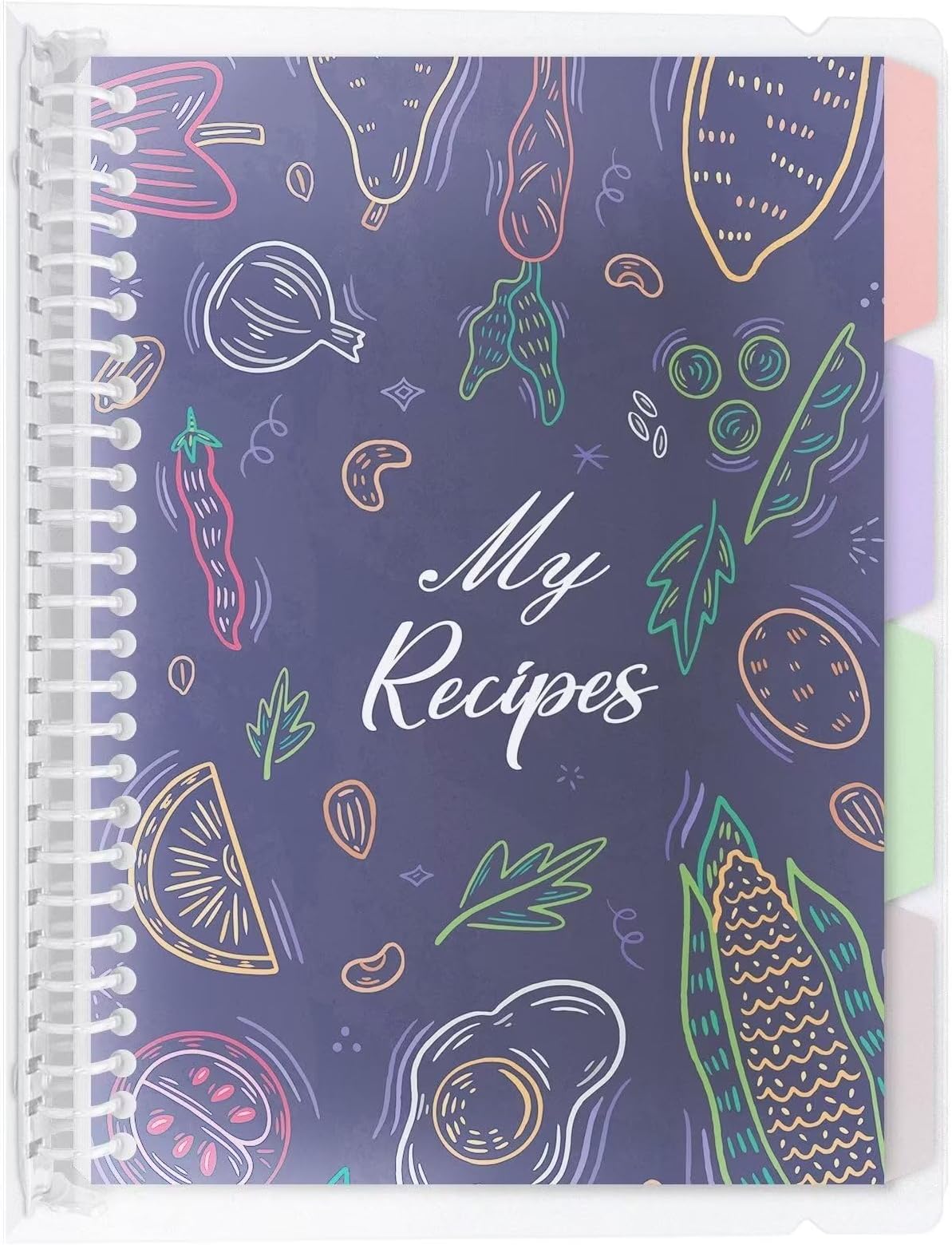 Blank Recipe Book to Write in Your Own Recipes, 8.5" x 11" Removable ...