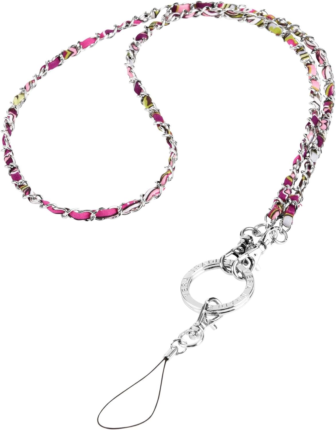 Amazon.com: Vera Bradley Chain Lanyard in Very Berry Paisley : Office ...