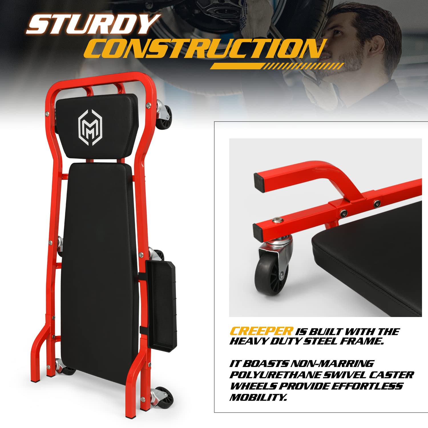 Snapklik.com : Magshion Mechanic Creeper Garage Automotive Floor Low ...