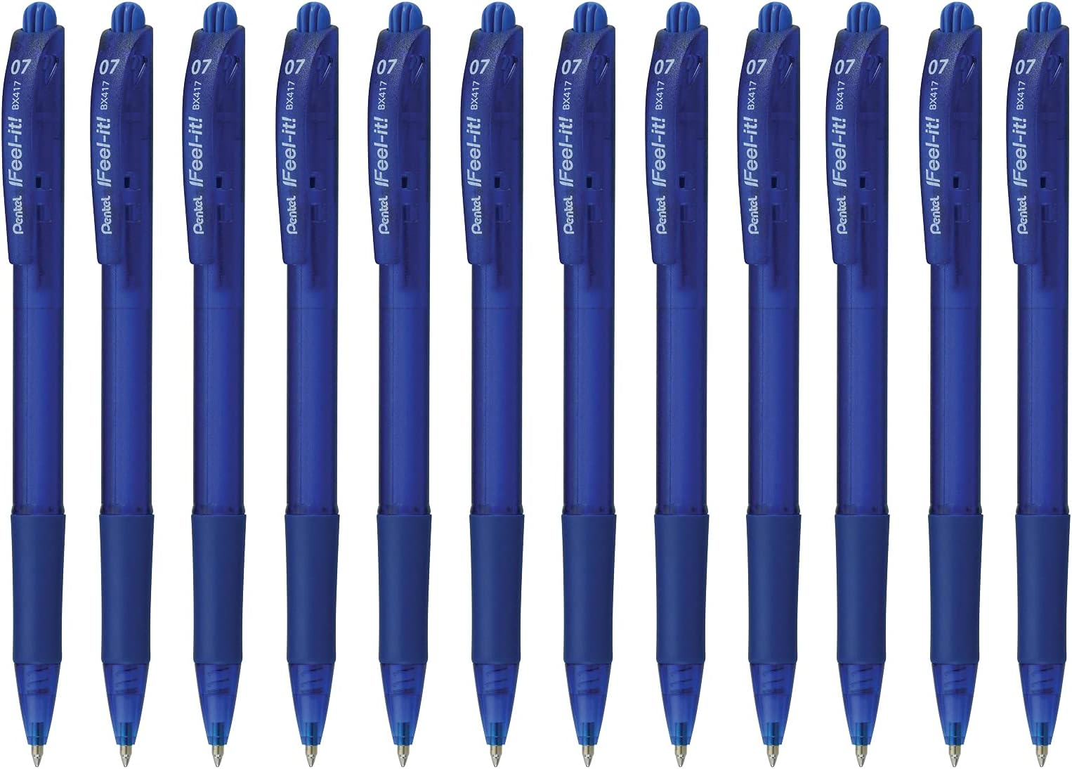 Caneta Esferografica Feel It 0, 7mm Azul - Caixa com 12 Unidade(s ...