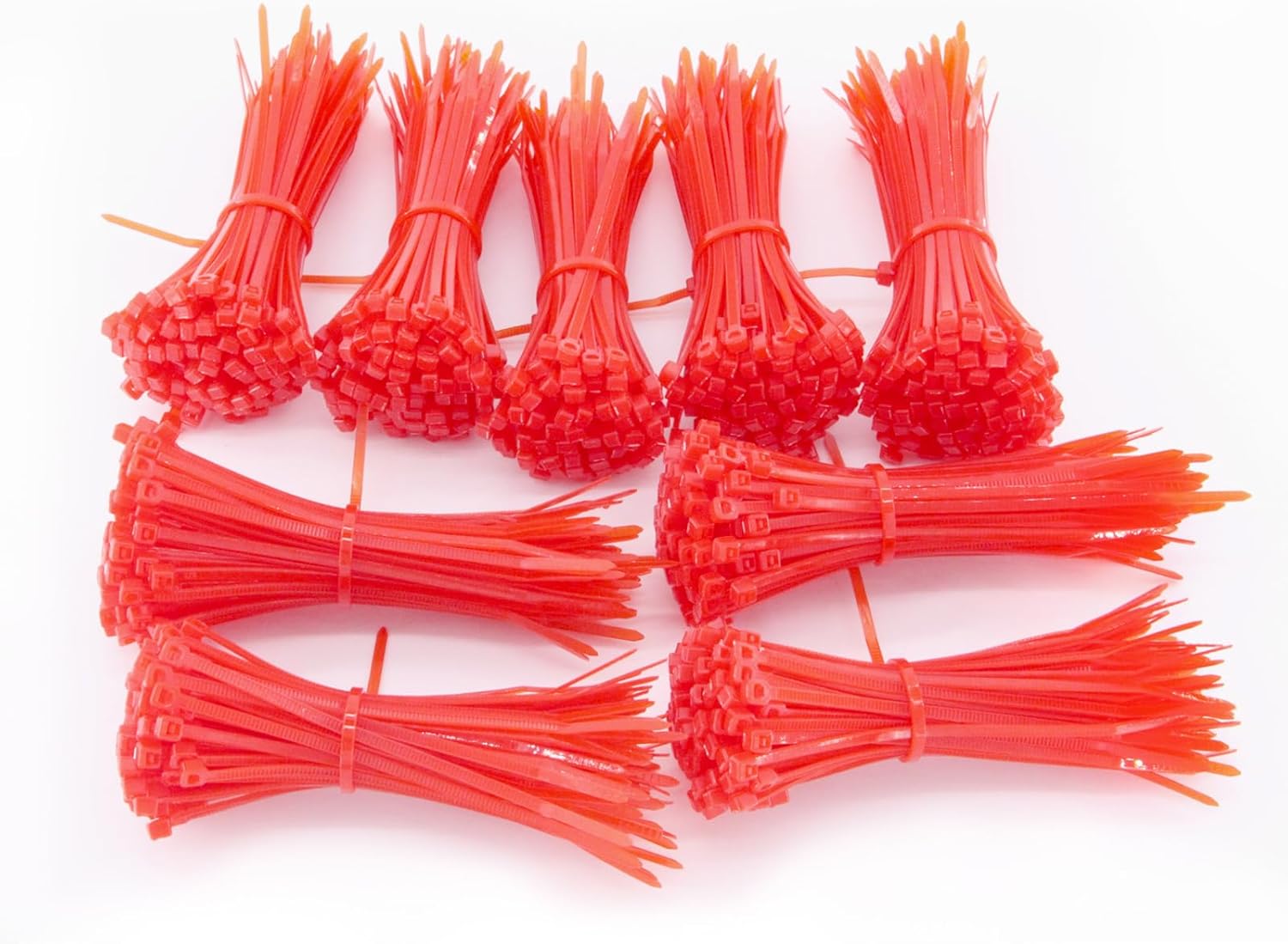 Amazon.com: HAODE FASHION Red Color Zip Ties 4 Inch 1000 Pack, Small Mini Ziptie Wraps Enduring ...
