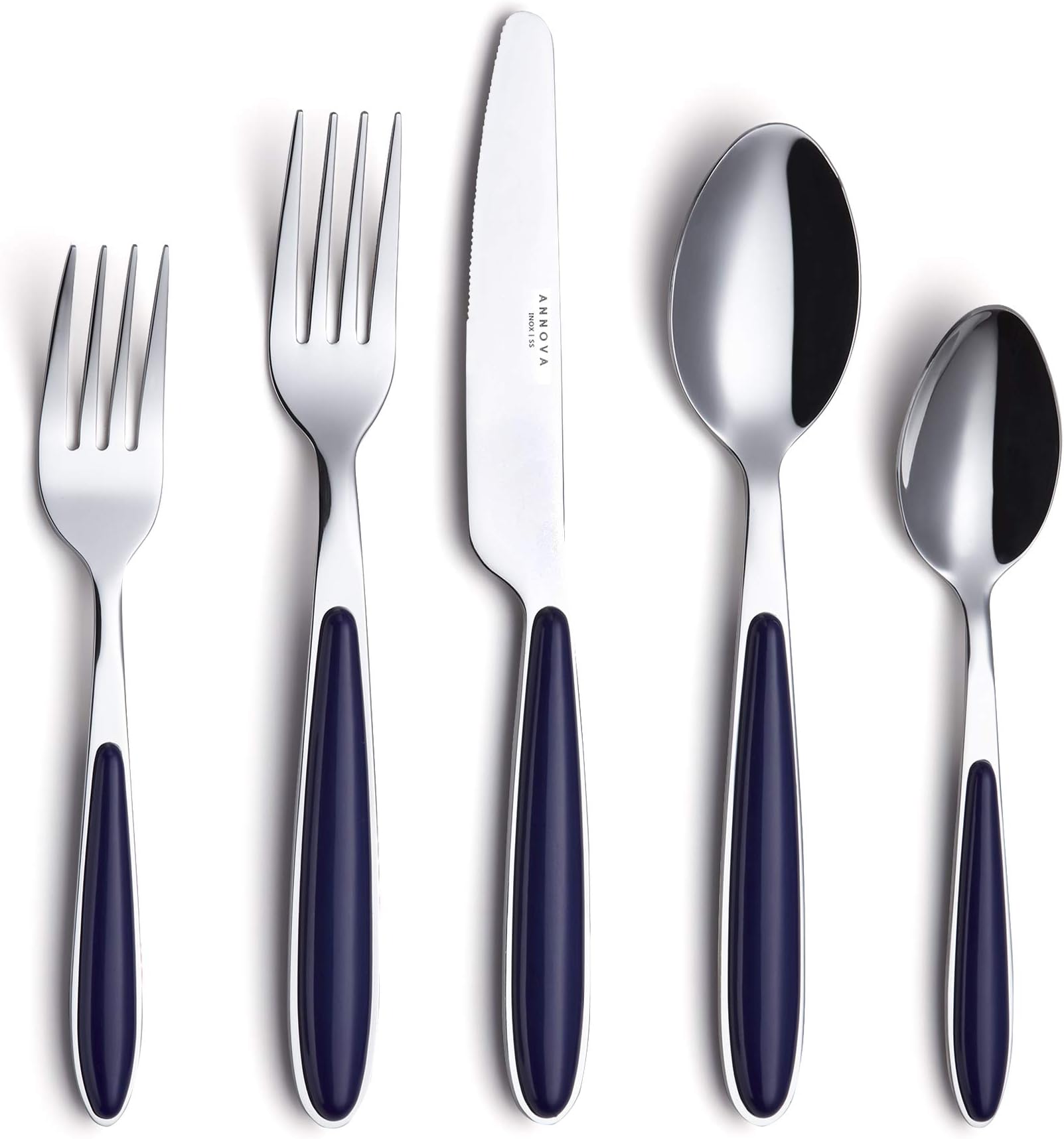 Amazon.com | Gibson Home Flatware, 24 Piece Set, Blue: Flatware Sets