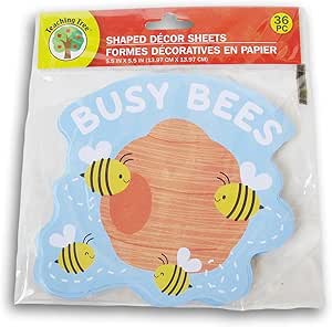 Spring Bees Cutouts - Paper Shaped Decor Sheets - Busy Bees Hive - 36 ...