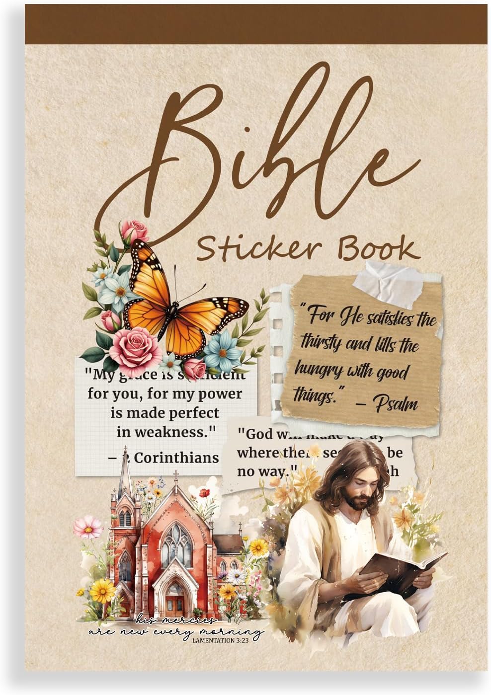 Amazon.com: Bomichi Christian Sticker Book - Waterproof Vinyl Bible ...