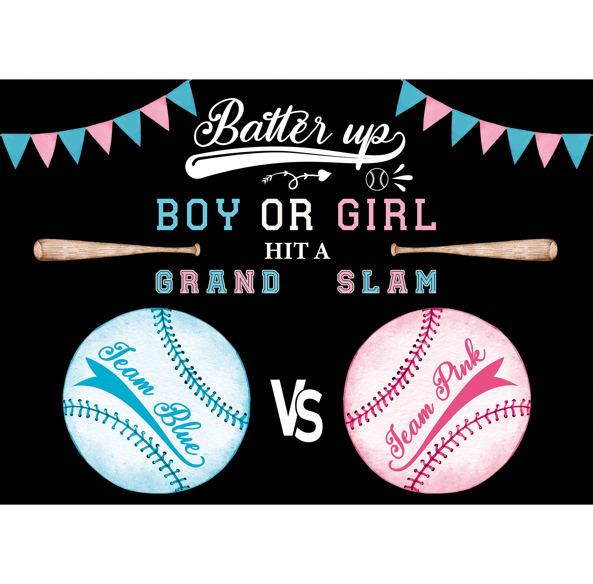 Exploding Color Powder Balls Winsharp Gender Reveal Baseball Set - Pink ...