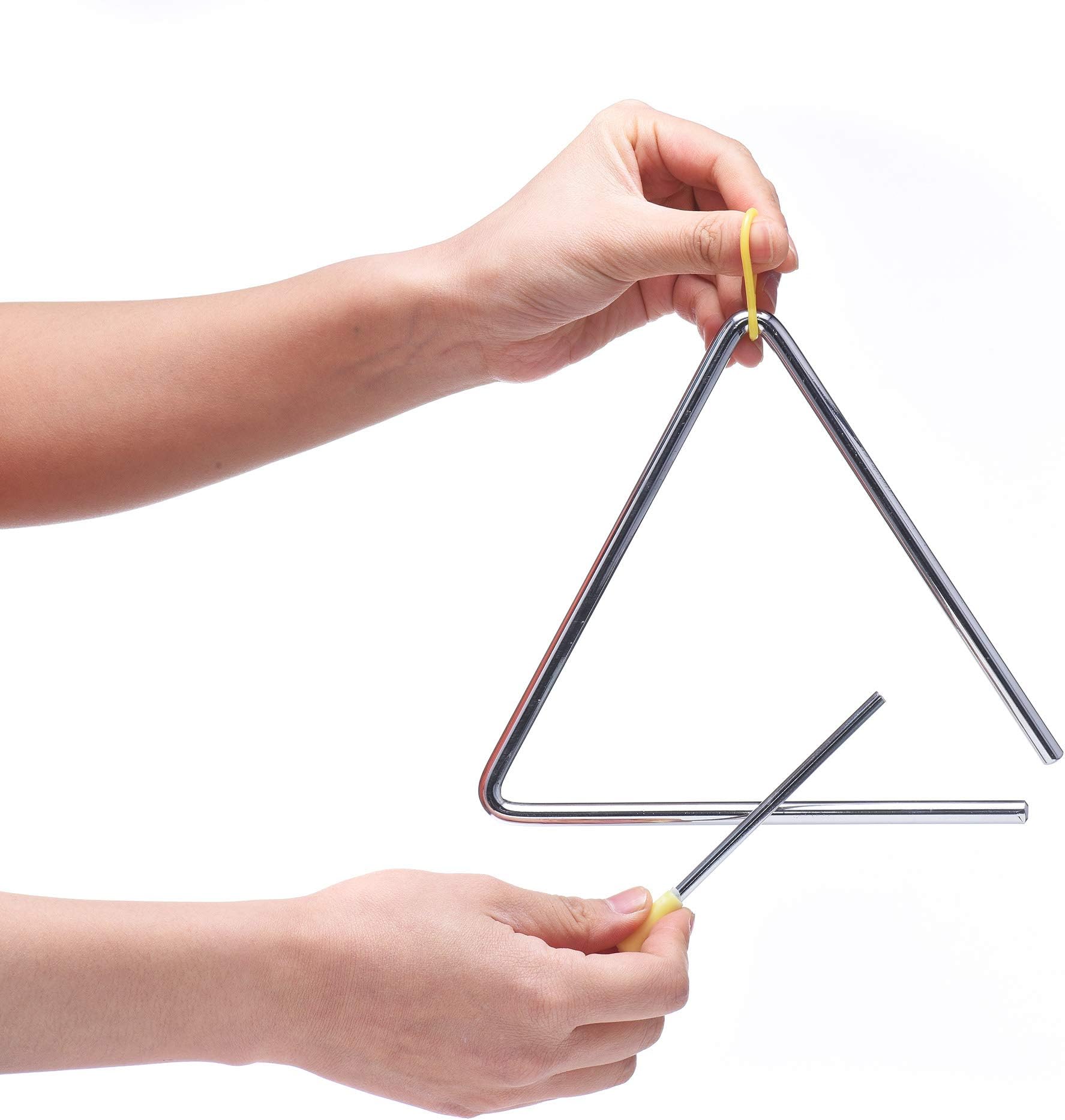 7 Inch Musical Steel Triangle Percussion Instrument With Striker ...
