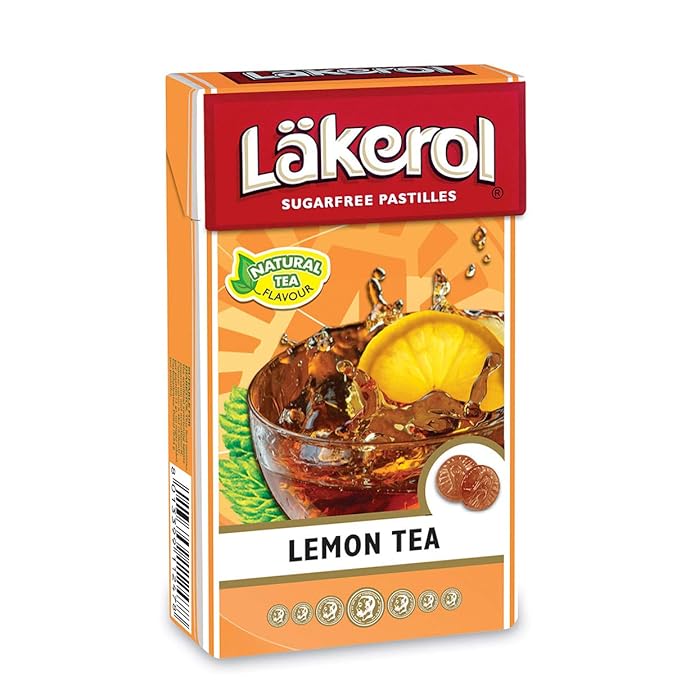 Buy Läkerol Sugar Free Pastilles 27g (Lemon Tea Flavour) Swedish-Sugar ...
