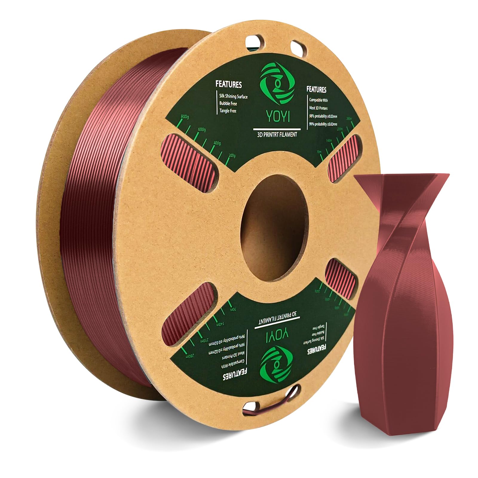 YOYI YOYI PLA Filament 1.75mm, 3D Printer Filament, Dimensional ...
