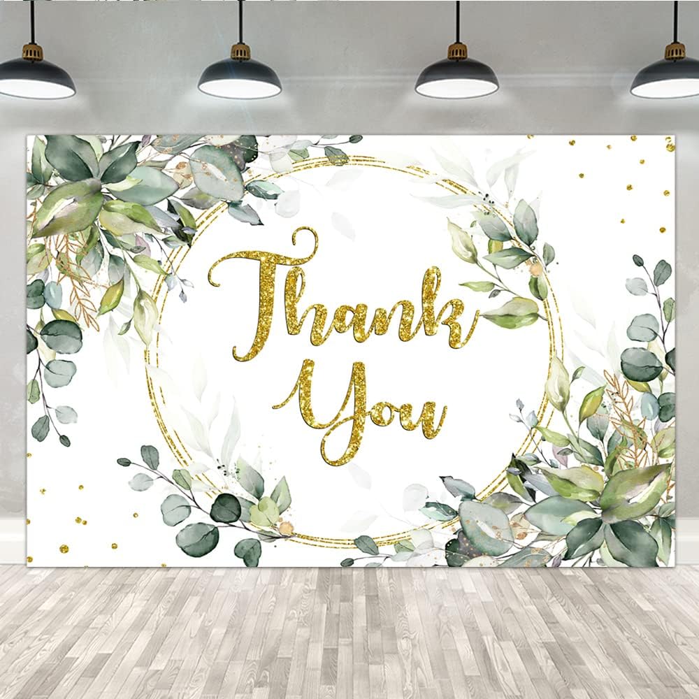 Amazon.com : Avezano Thanks for All You Do Backdrop Sage Green Thank ...
